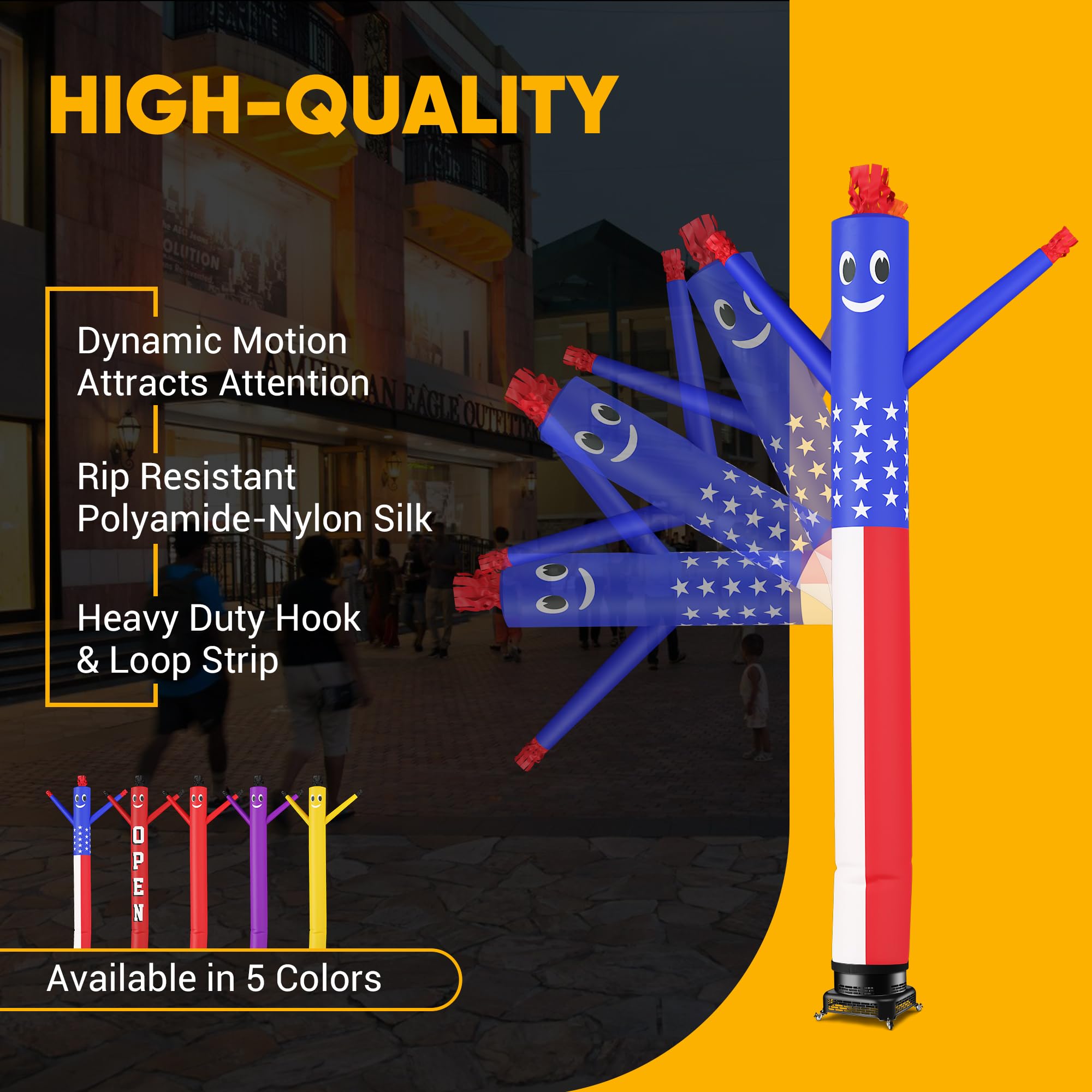 Snapklik.com : BSMTEK 20FT Air Inflatable Waving Tube Man Set