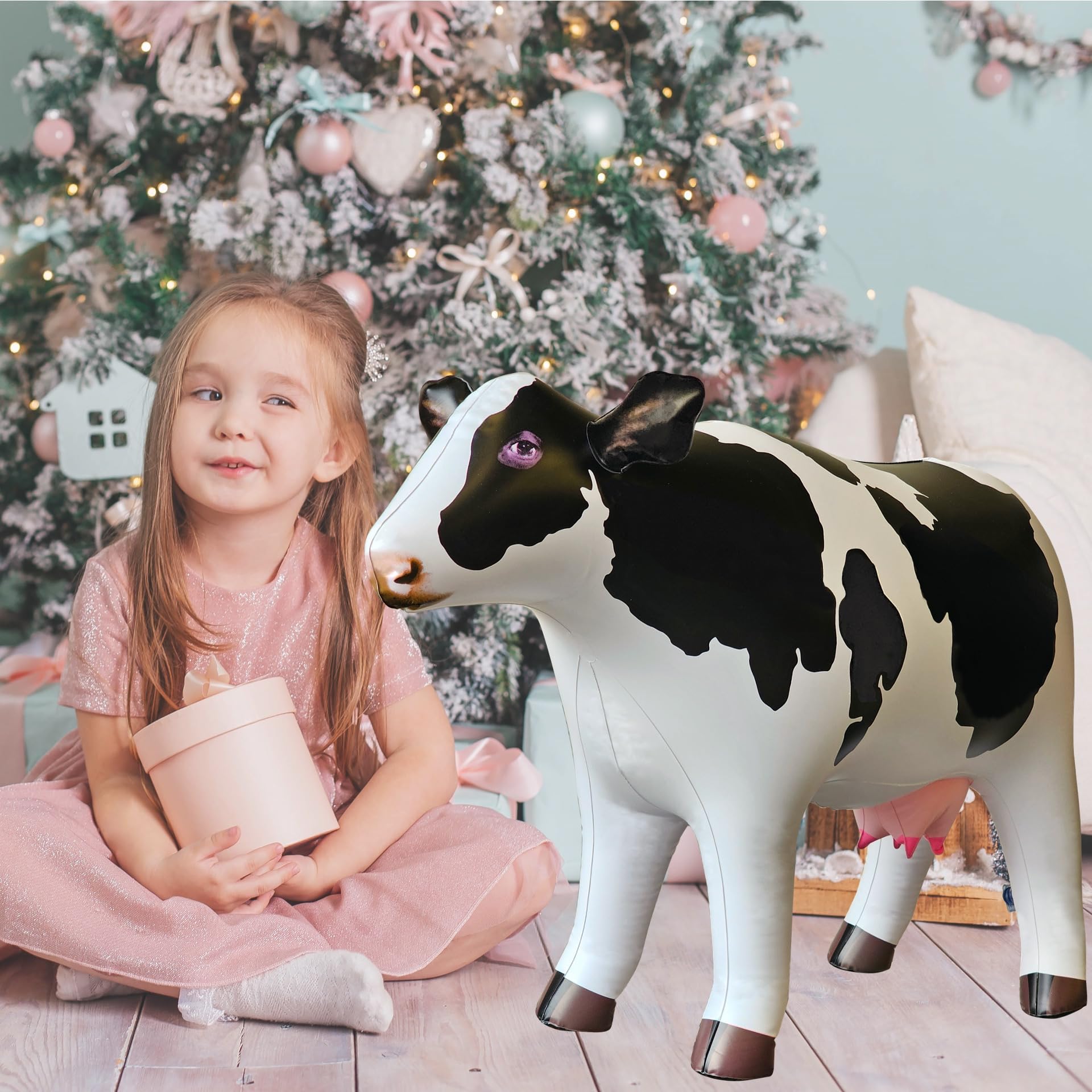 Snapklik.com : Jet Creations Cow Inflatable Animal Baby 37 Inch Long ...