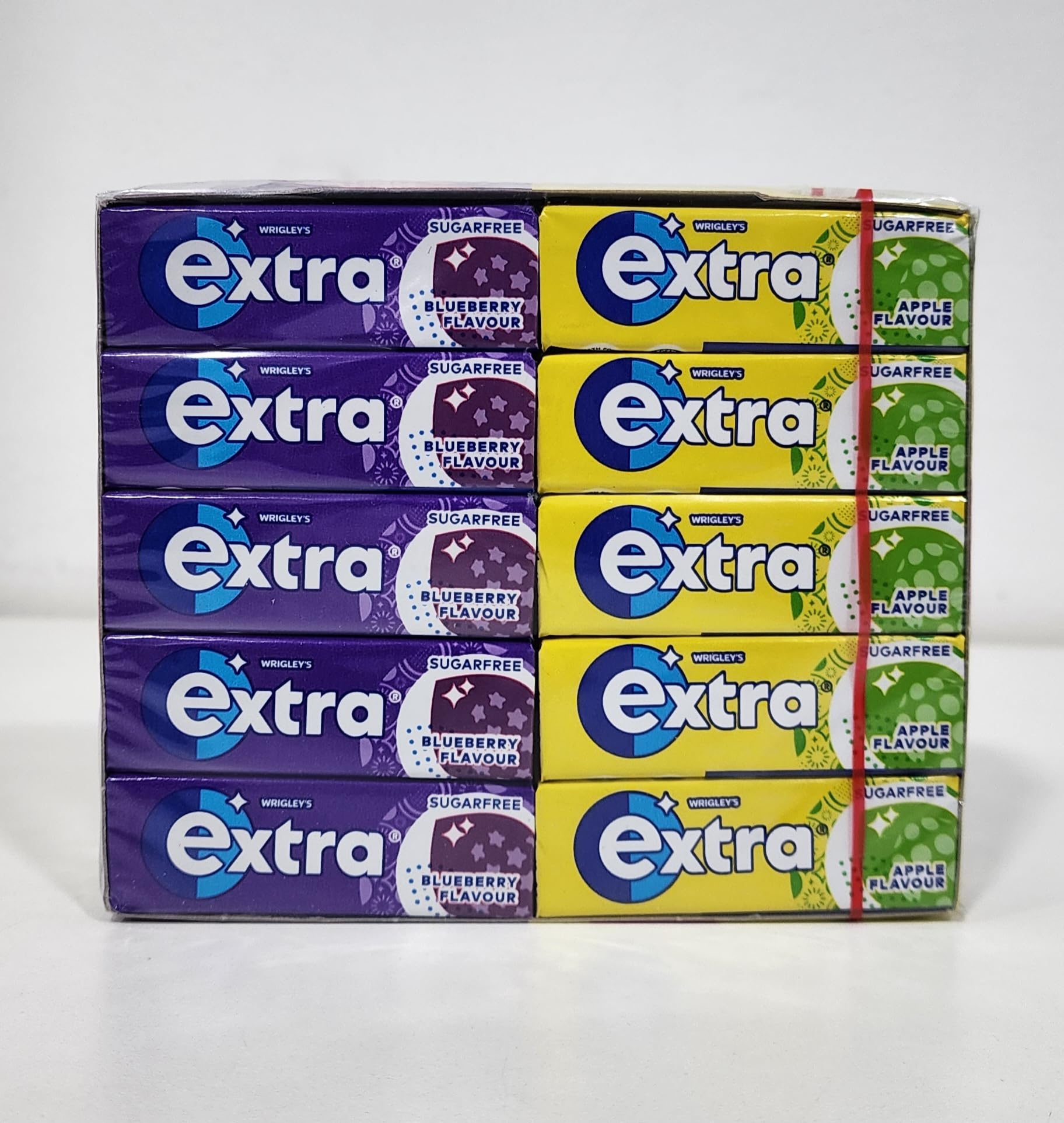 extra Apple & Blueberry Flavour Chewing Gum Mixed Case 30 x 10 Pieces ...