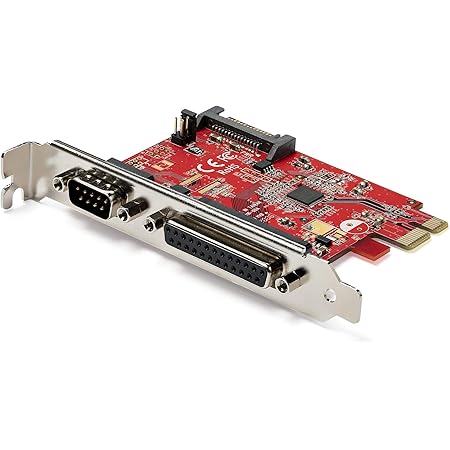 Amazon.com: StarTech.com 1-Port Parallel PCIe Card - PCI Express to ...