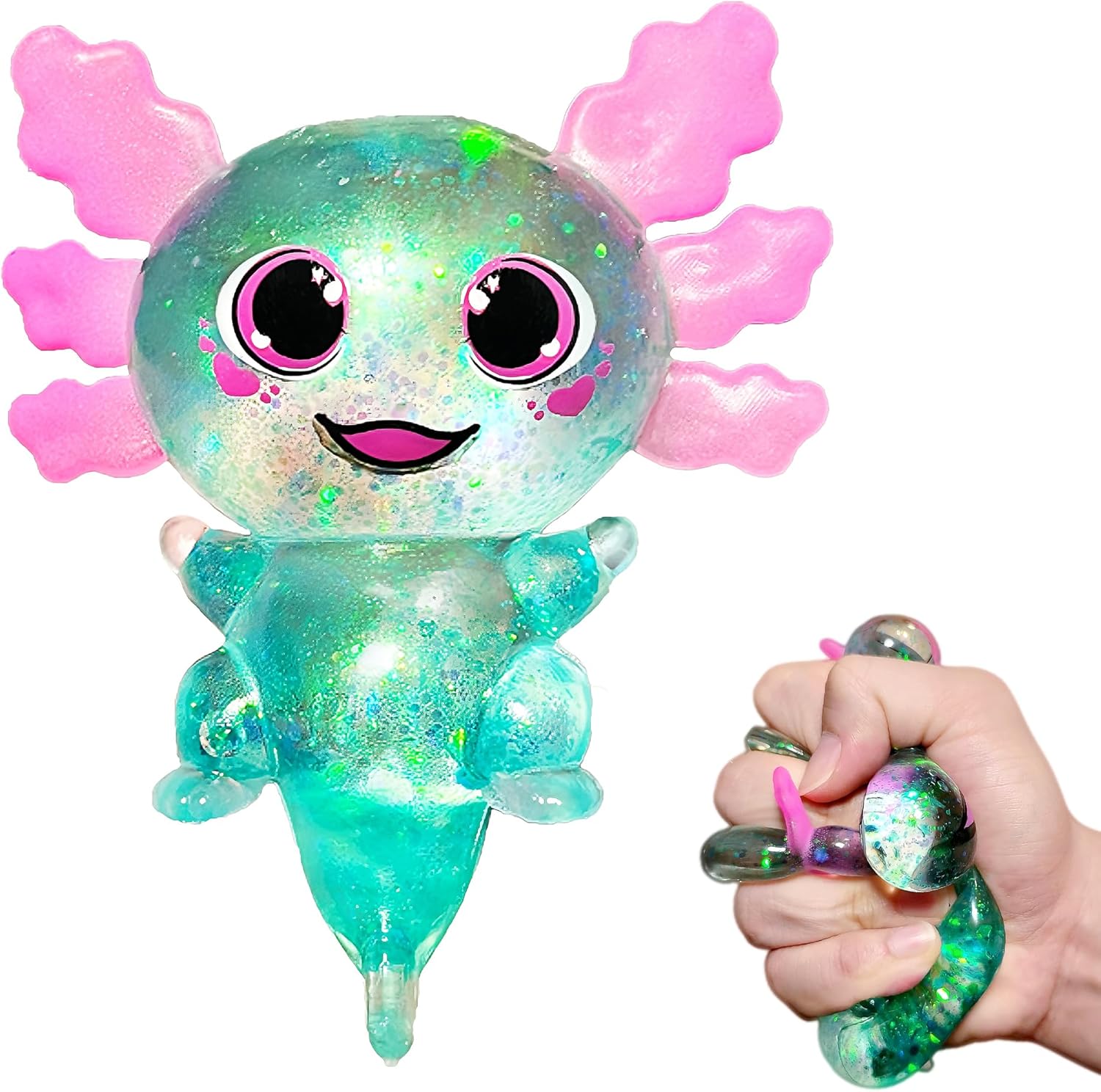 Amazon.com: Axolotl Squishy Sugar Ball, Slow Rise Axolotl Squishy ...