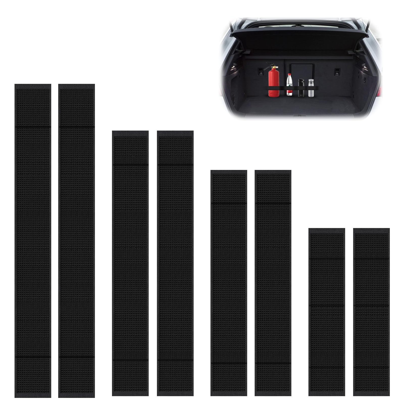 8 Pcs Car Boot Organiser Fixing Belts - Car Boot Storage Fixing Straps ...