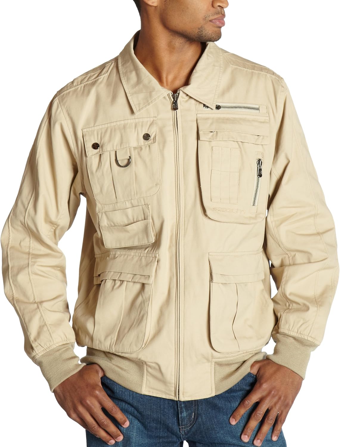 Sean John Men's Cotton Safari Jacket at Amazon Men’s Clothing store