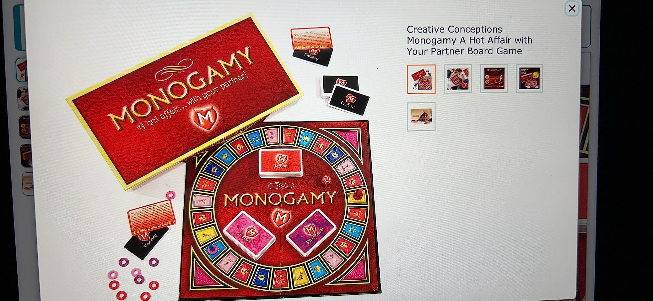 Creative Conceptions Monogamy Adult Couples Board Game - Party / Family ...