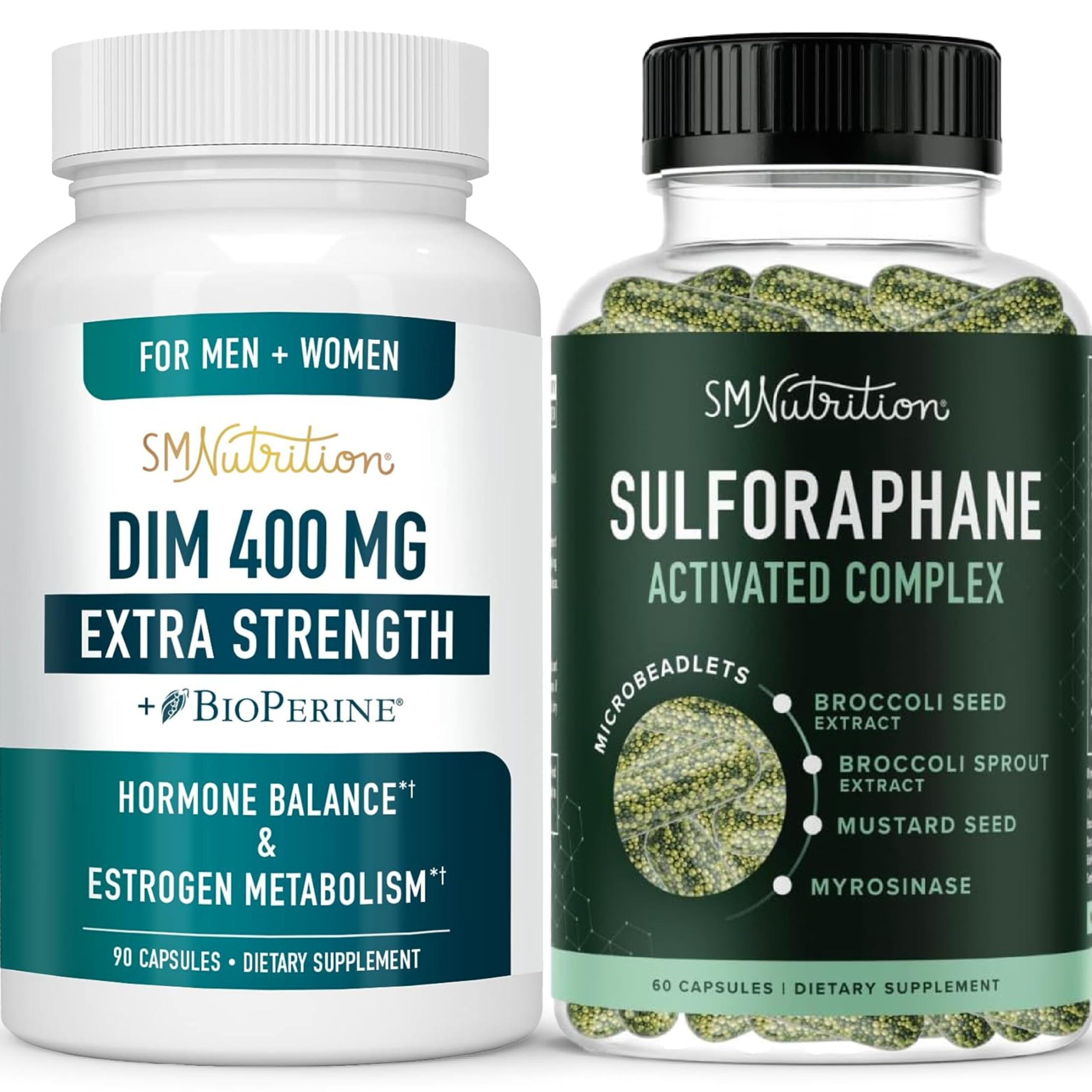 Amazon.com: Sulforaphane Complex & 400mg DIM Supplement for Enhanced Estrogen Balance for Women ...