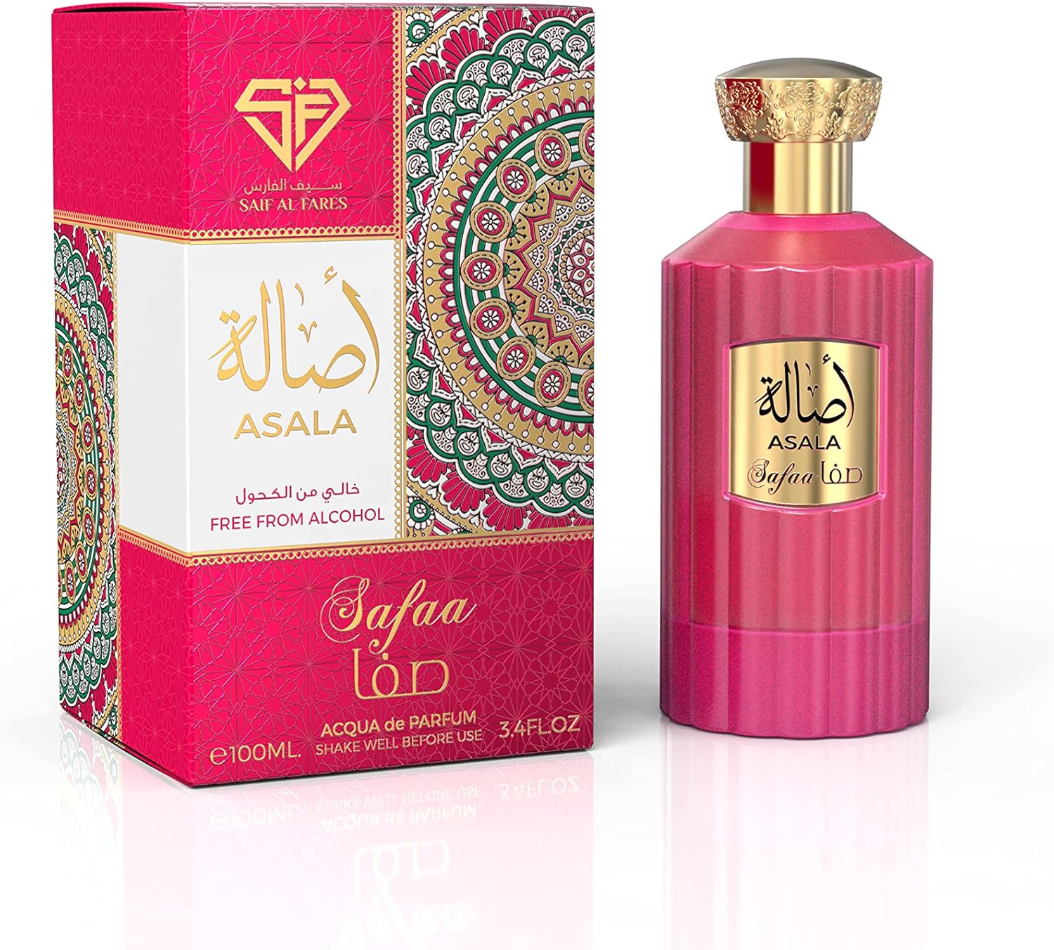 Saif Al Fares Asala Safaa Alcohol-Free Parfum De Acqua 100 ml : Amazon ...