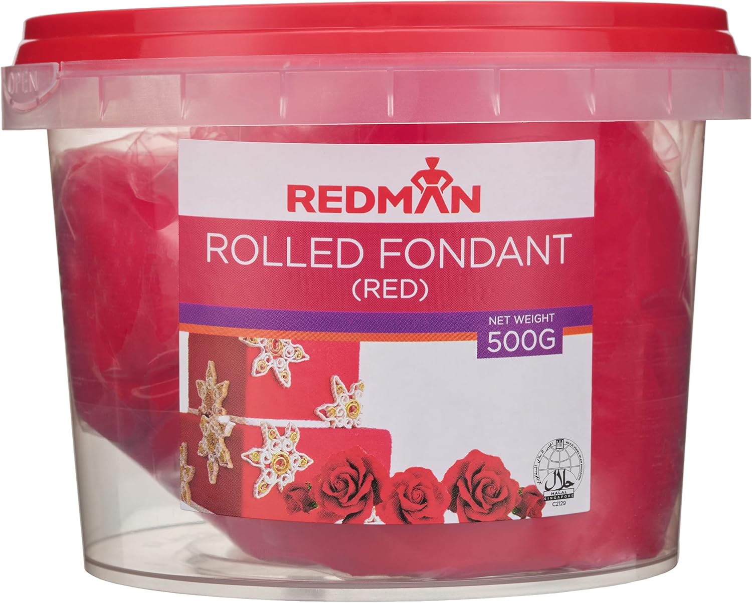 RedMan Red Rolled Fondant, 500G : Amazon.sg: Grocery