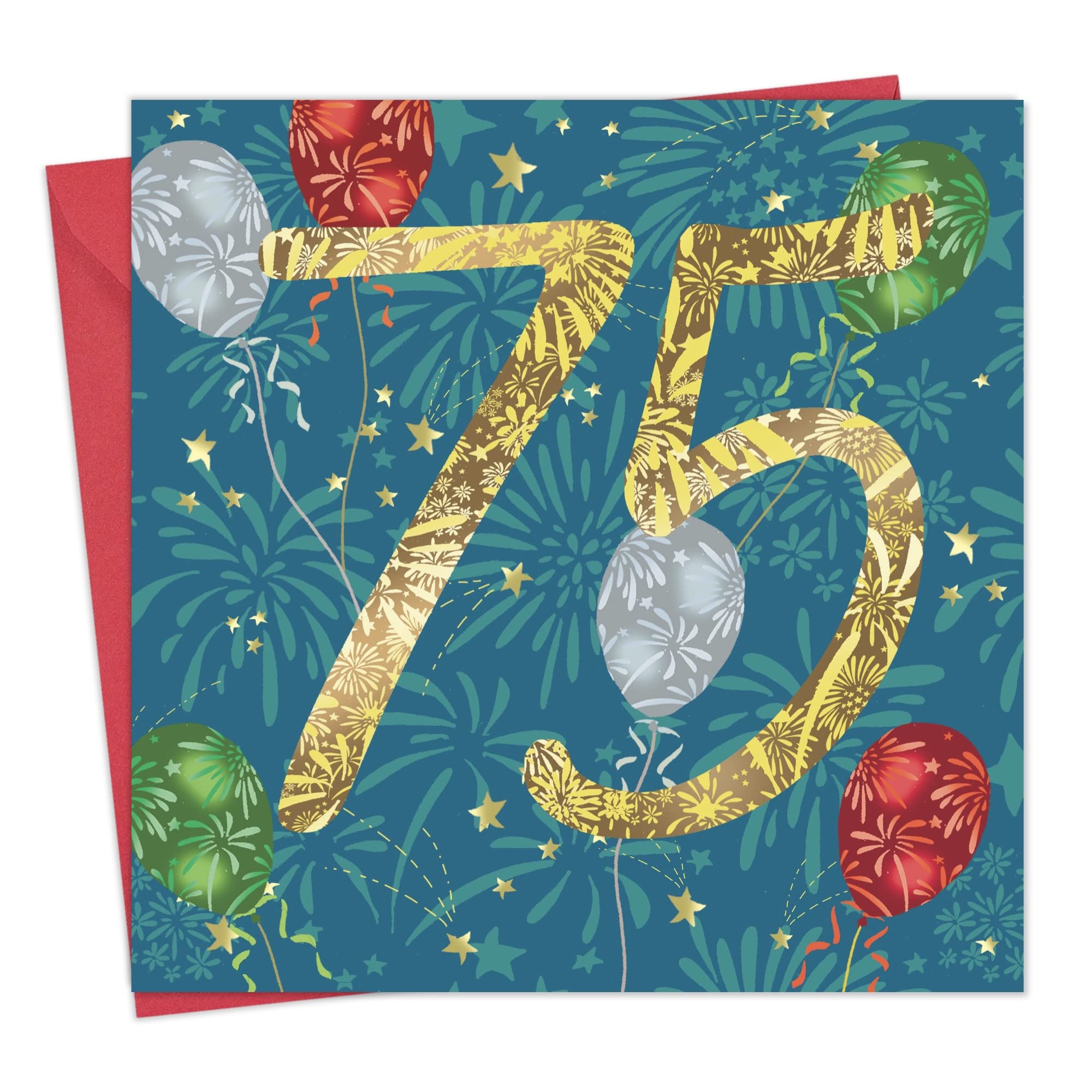 Twizler 75th Birthday Card - 75 Year Old Card - Age 75 Birthday Card ...