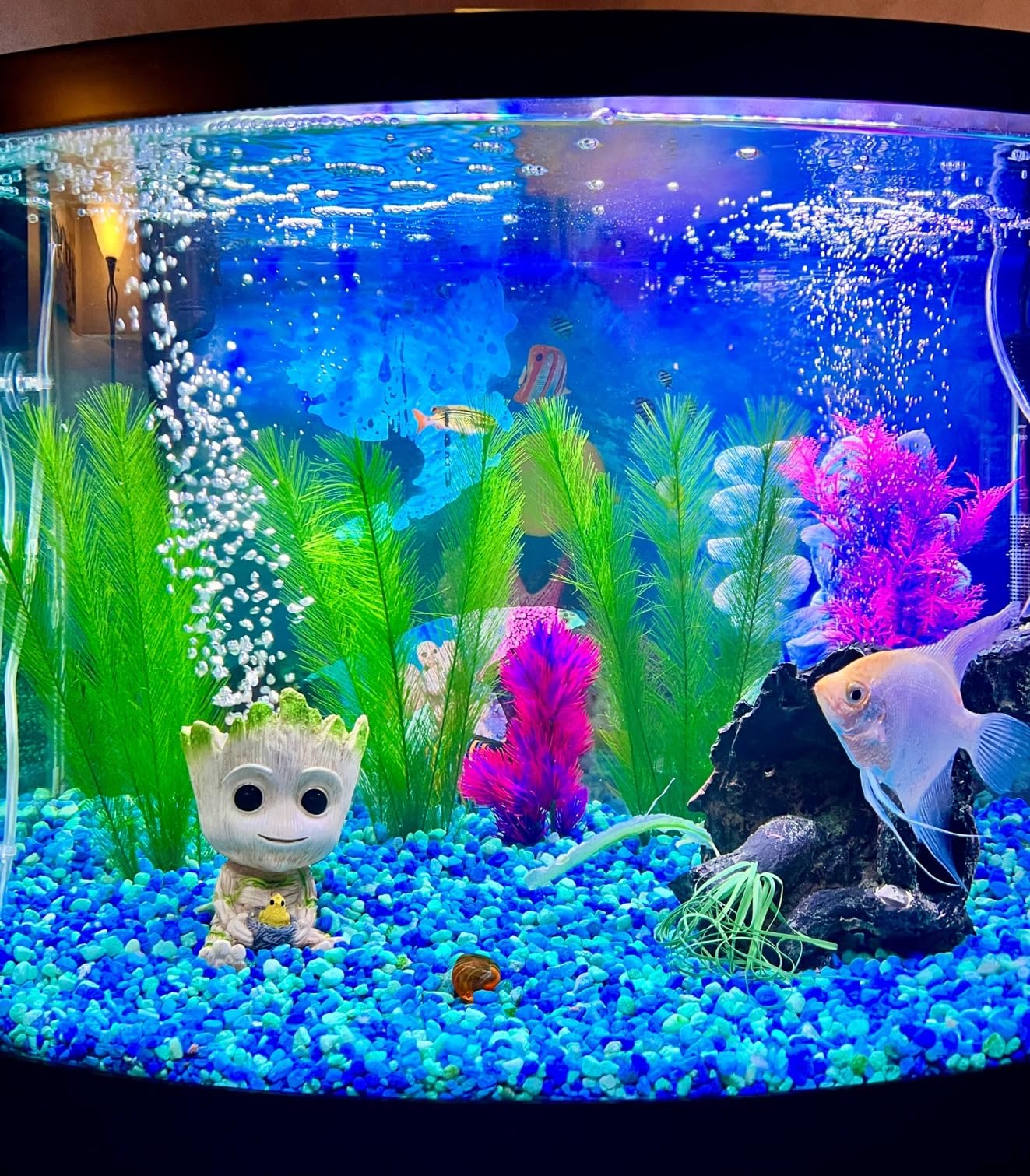 $2/mo - Finance TEEMO Aquarium Groot Air Bubbler Decorations, Air ...