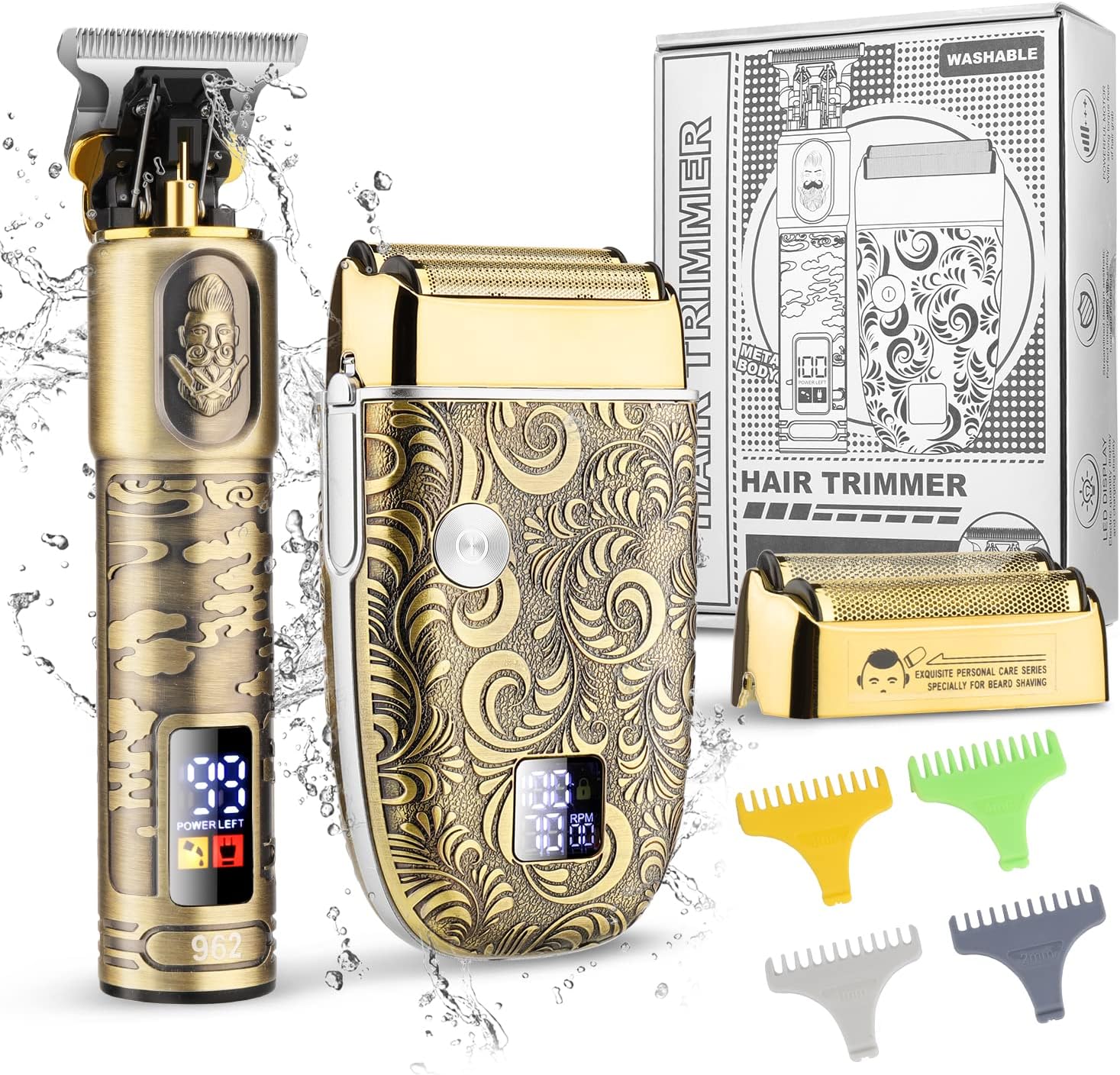 Amazon.com : Suttik Professional Beard Trimmer & Electric Shavers for ...