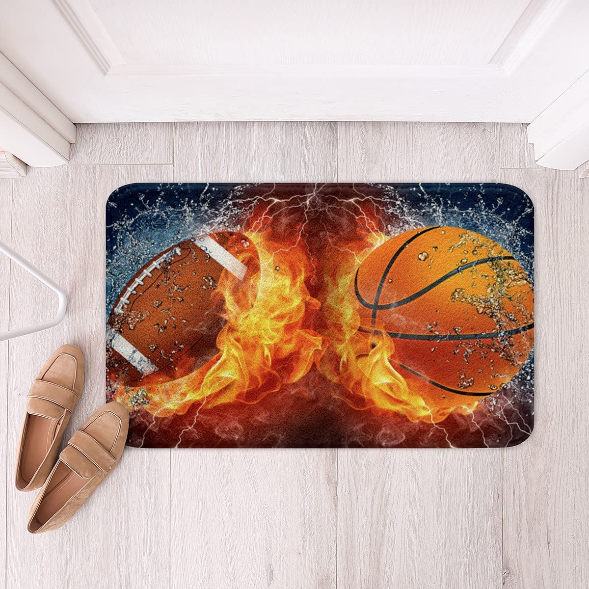 Football Themed Bathroom Mats Saints Bathroom Set: Shower Curtain,