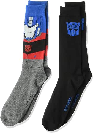 Amazon.com: Hasbro Men's Transformers 2 Pack Crew Socks : Clothing ...