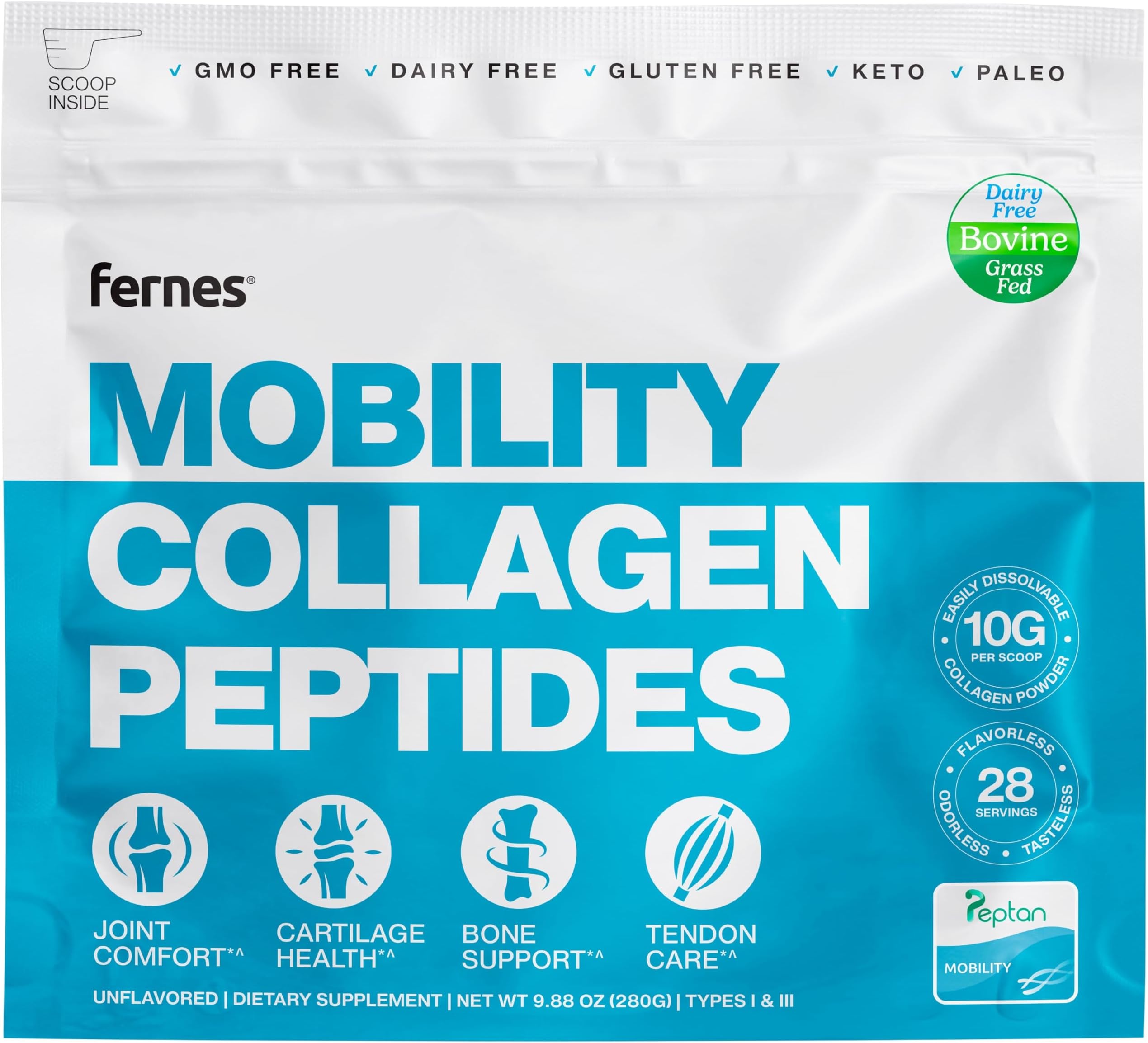 Amazon.com: Mobility Hydrolyzed Collagen Peptides Supplement for Women ...