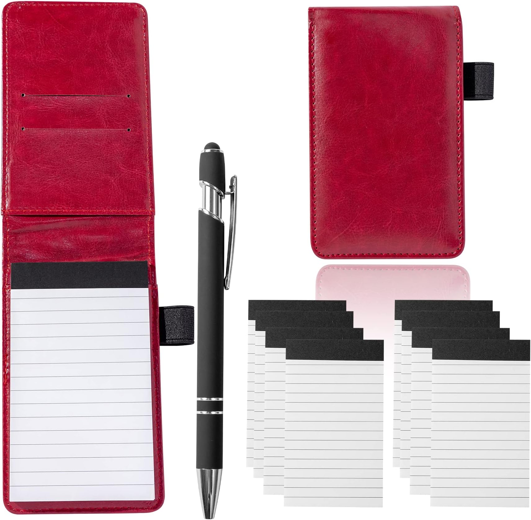 Amazon.com : Outus 10 Pieces Mini Pocket Notepad Holder Set, Included ...