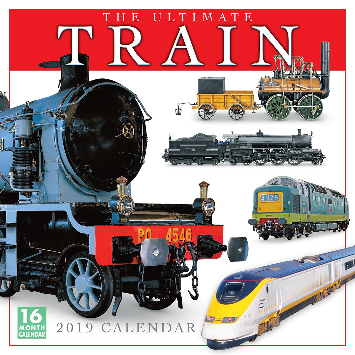 Amazon.com: The Ultimate Train Calendar 2019 Wall Calendar ...