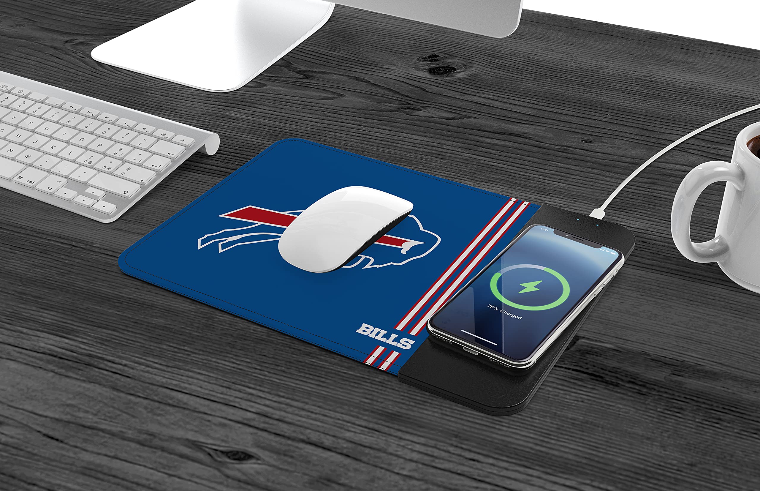 Snapklik.com : SOAR NFL Wireless Charging Mouse Pad