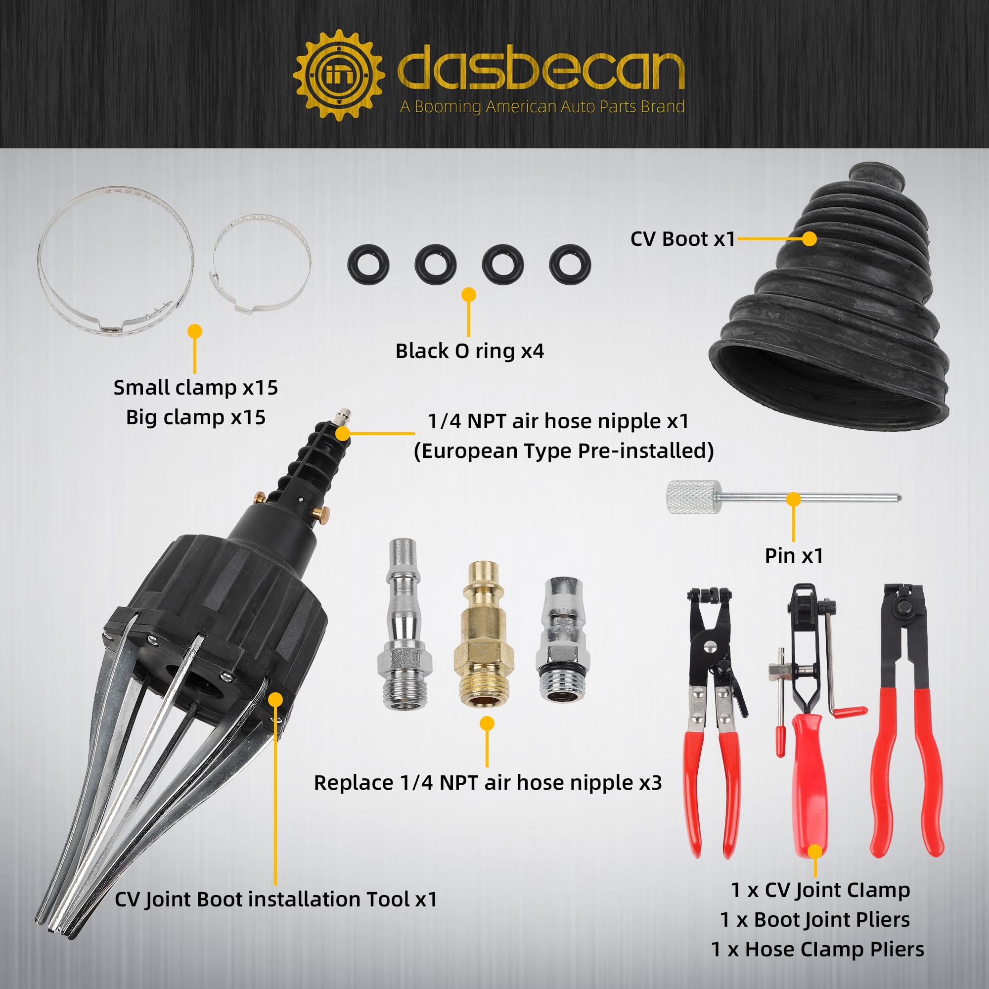 Cv Axle Boot Tool SCITOO Automotive Universal Pneumatic CV Joint Boot ...