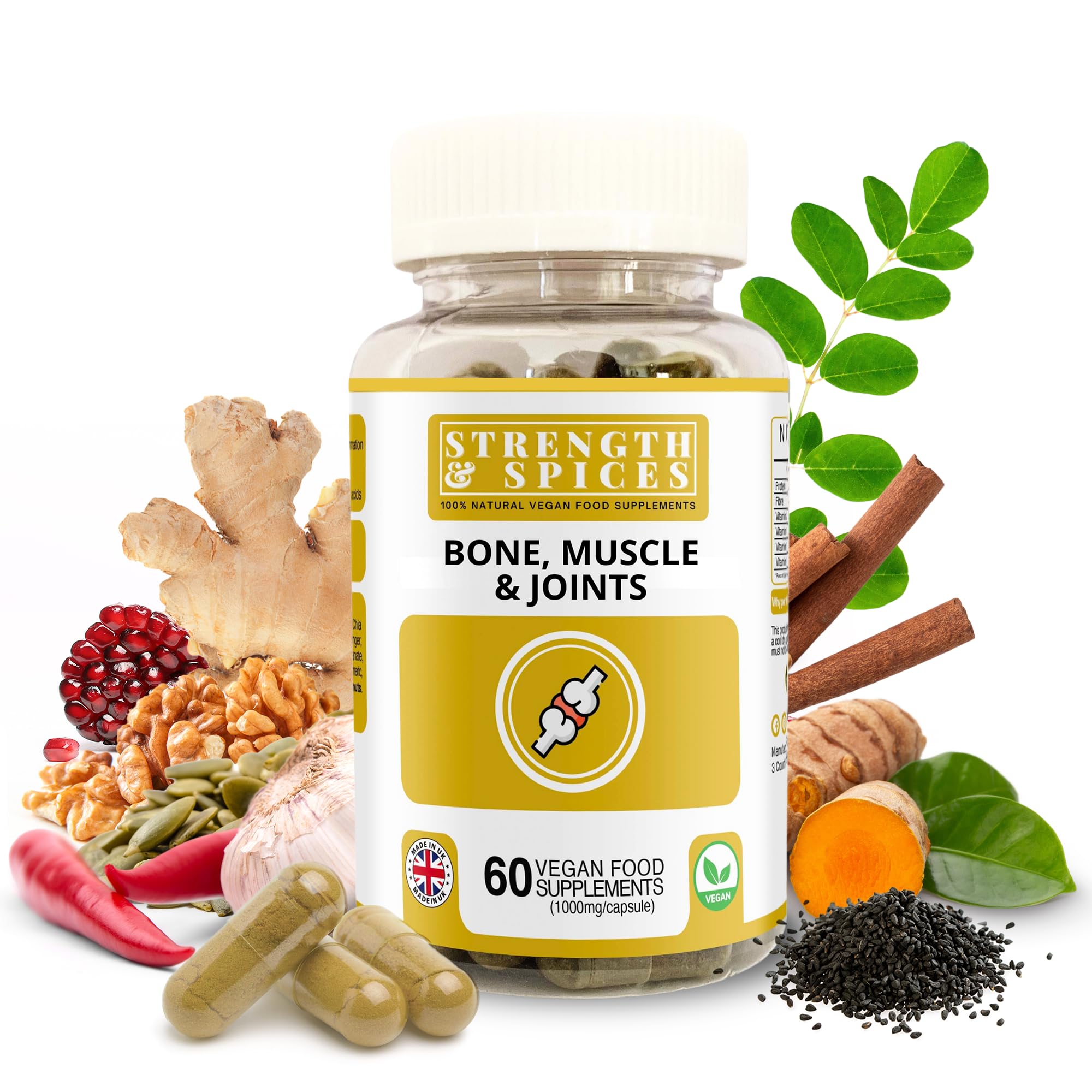 Amazon.com: Strength & Spices Bone, Muscle & Joints 100% Natural ...