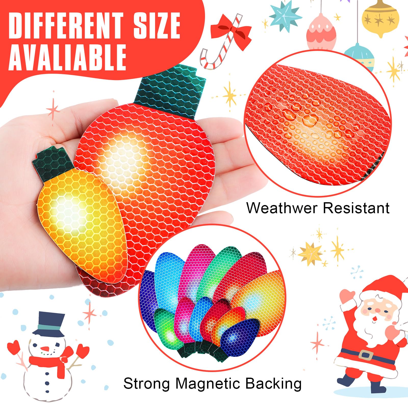 Snapklik.com : Outus 288 Pcs Christmas Car Refrigerator Decoration ...