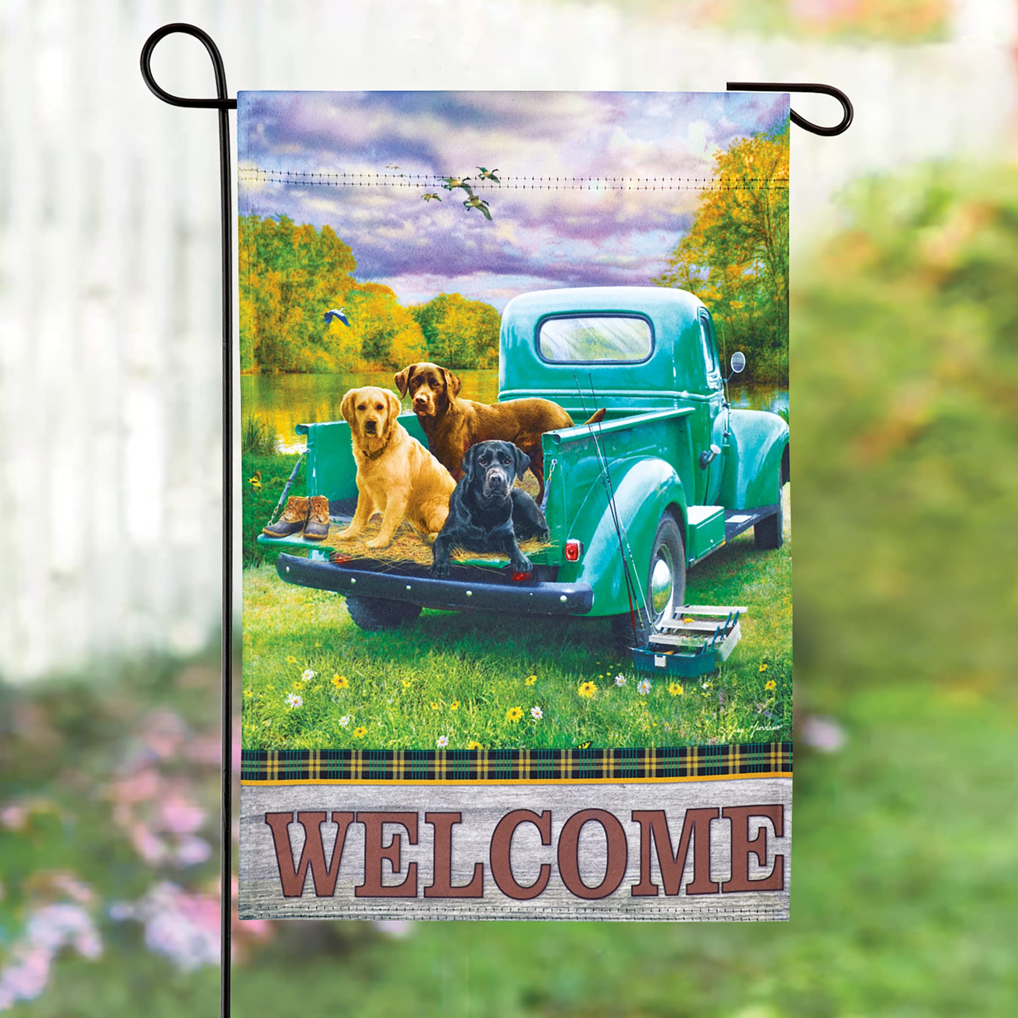 Snapklik.com : Carson Home Accents 49864 Classic Garden Flag