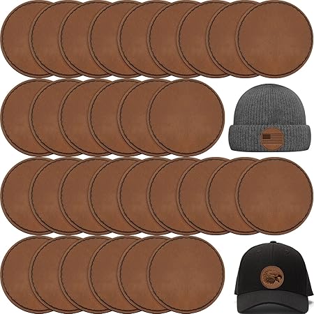 Amazon.com: 80 Pcs Blank Leatherette Hat Patches with Adhesive 6 Styles ...