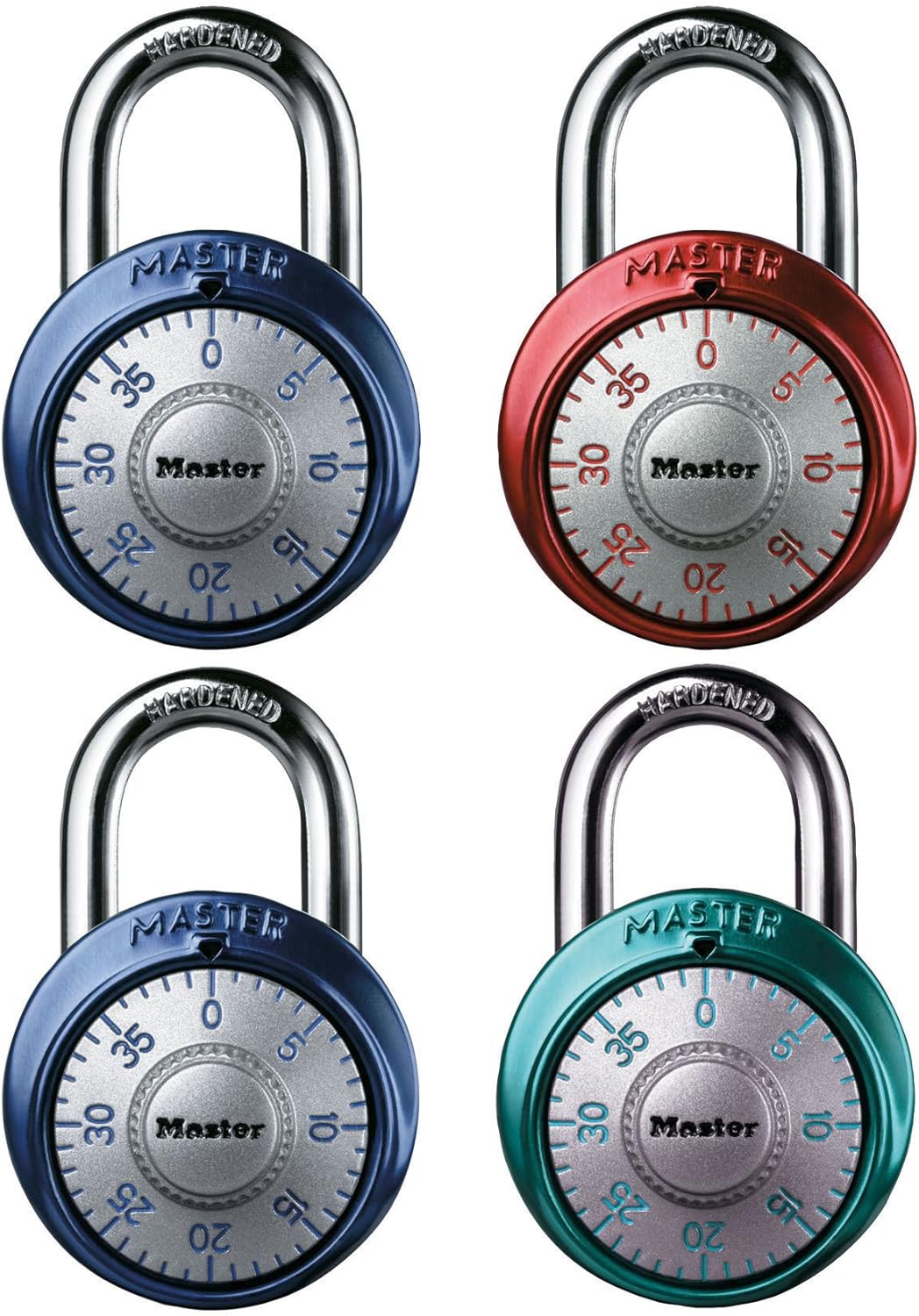 Master Lock 1561DAST Dial Combination Padlock, 1-7/8 in. Wide with 3/4 ...