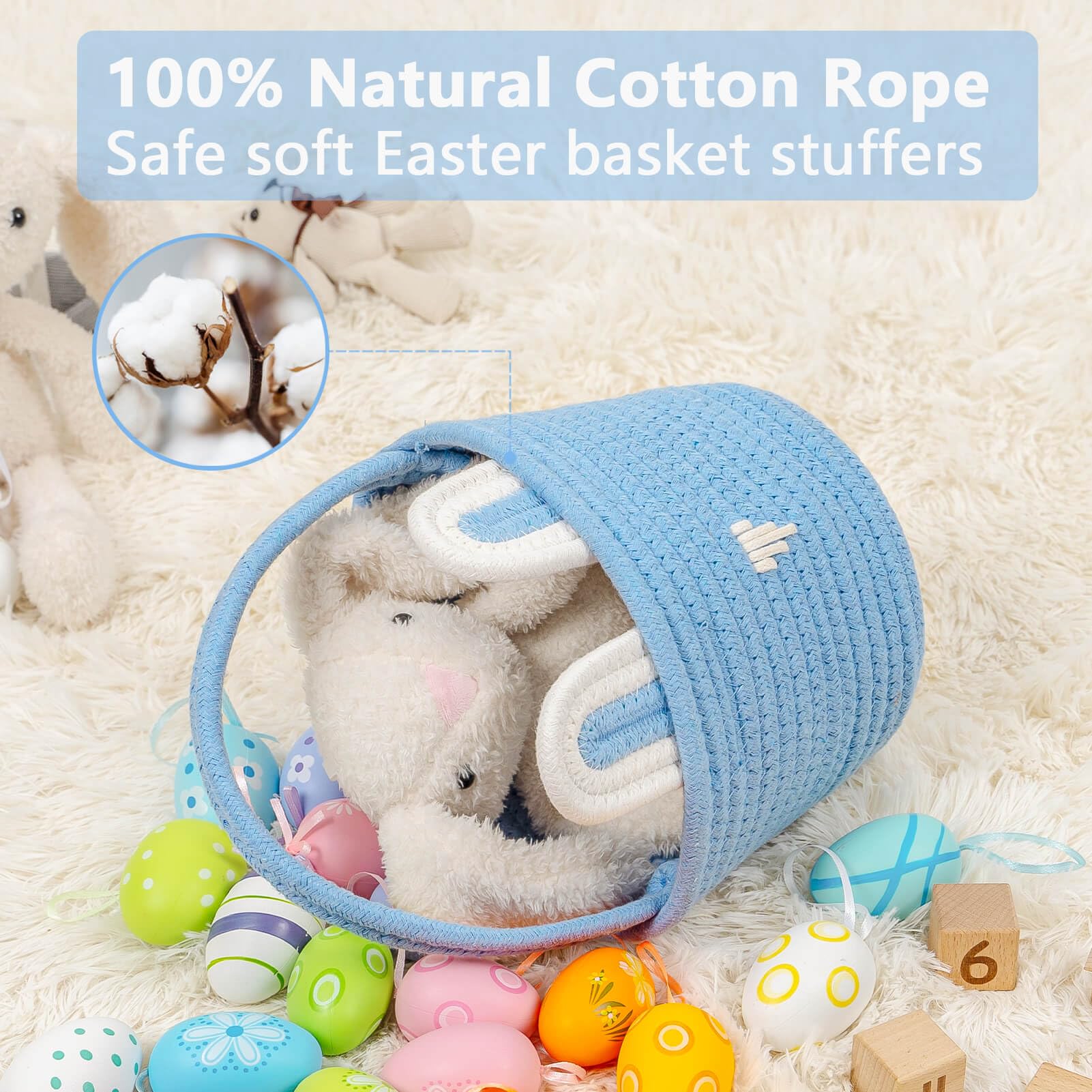 Snapklik.com : CubesLand Easter Basket For Kids & Babies - Soft & Safe ...