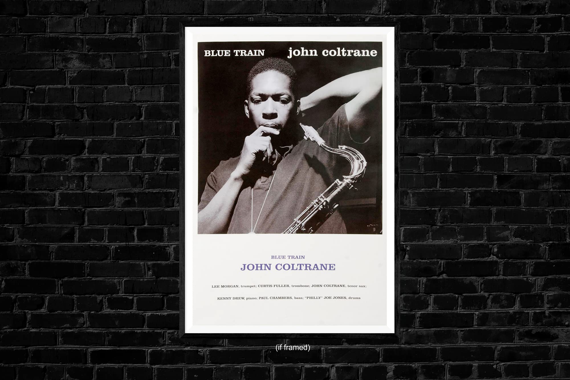 John Coltrane Blue Train Poster