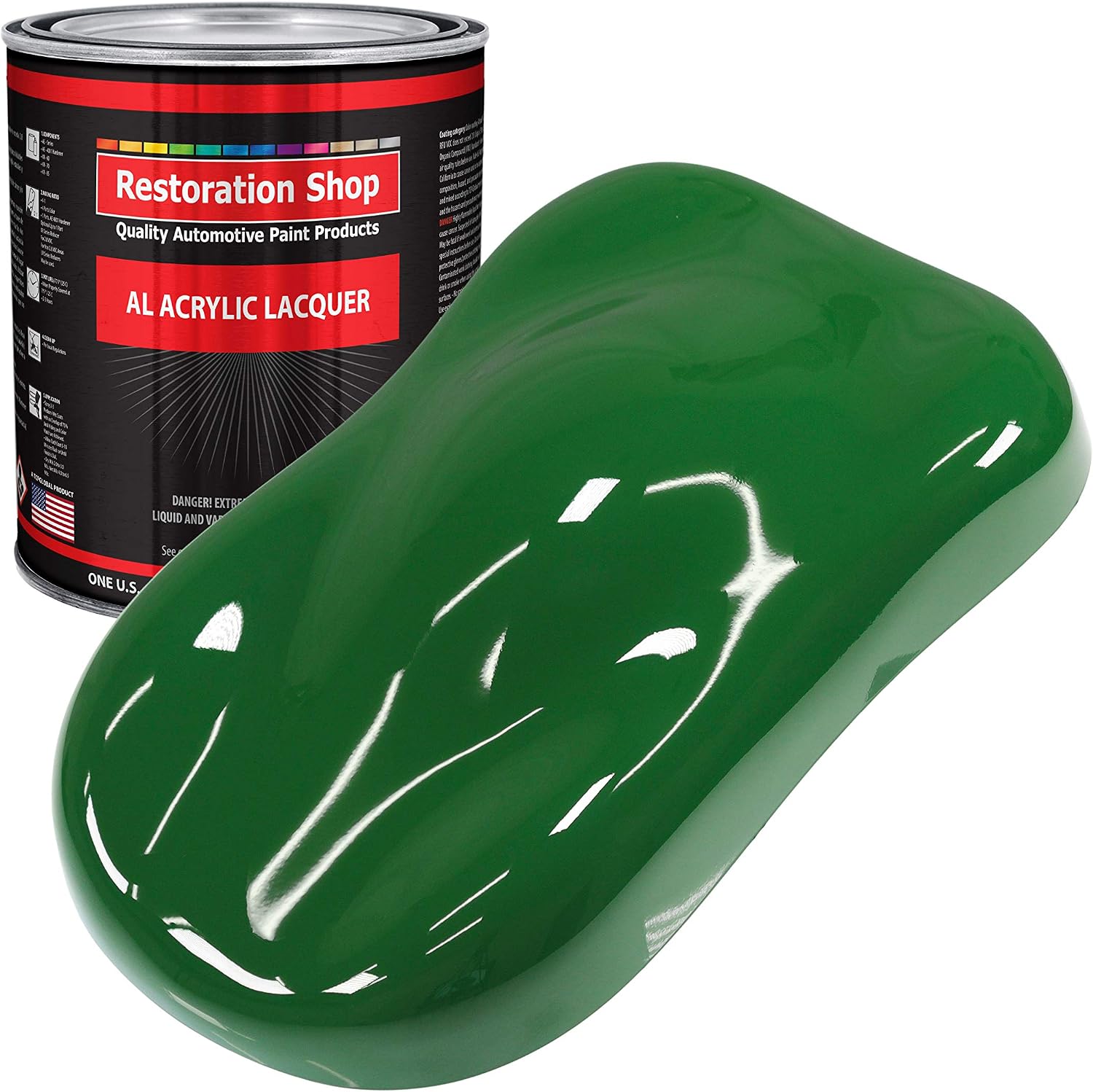Amazon.com: Restoration Shop - Emerald Green Acrylic Lacquer Auto Paint ...