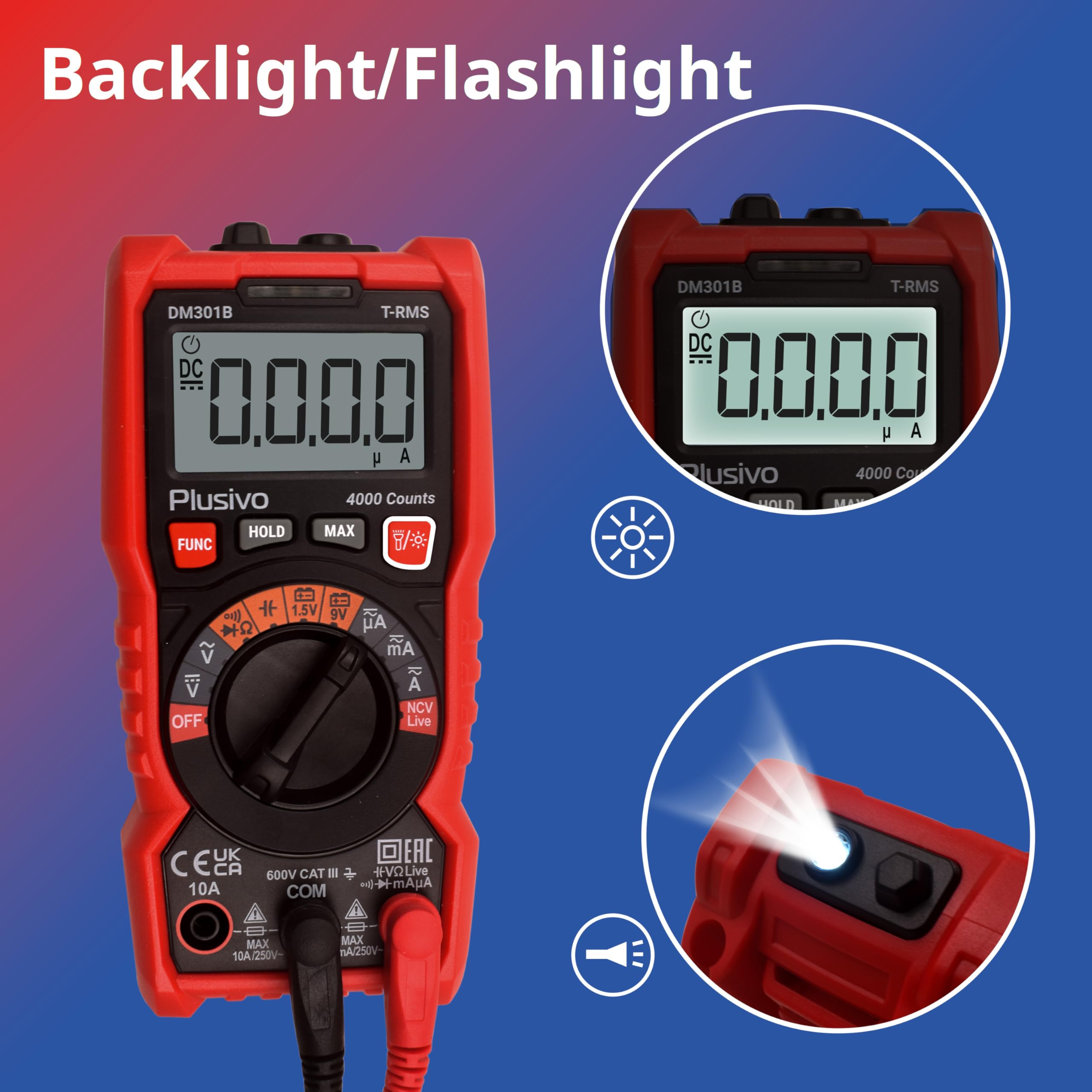 Multimeter 4000 Counts Digita...B086Q4PKYT | Encarguelo.com