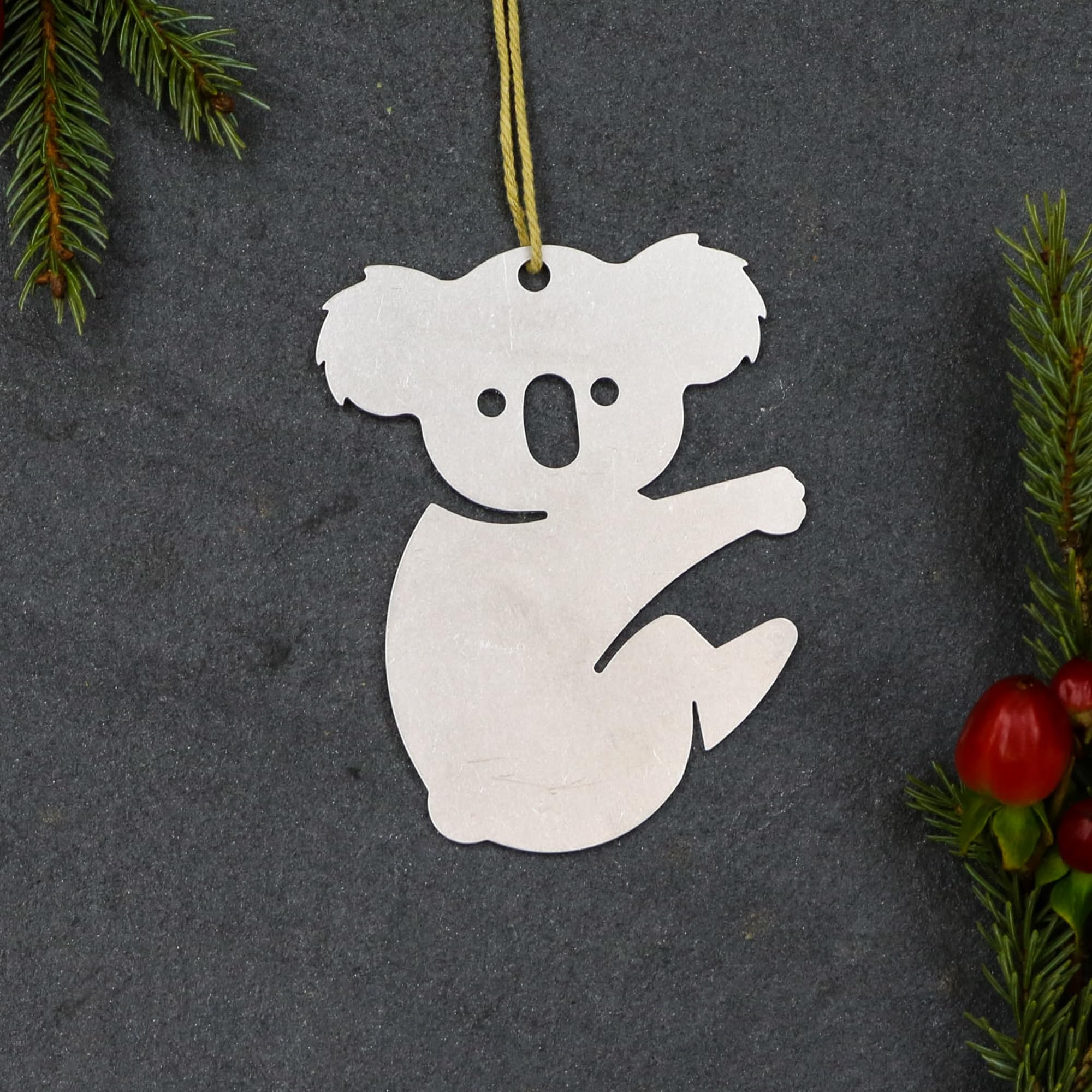 Amazon.com: Koala Bear Christmas Ornament with Heart for Koala Lovers ...