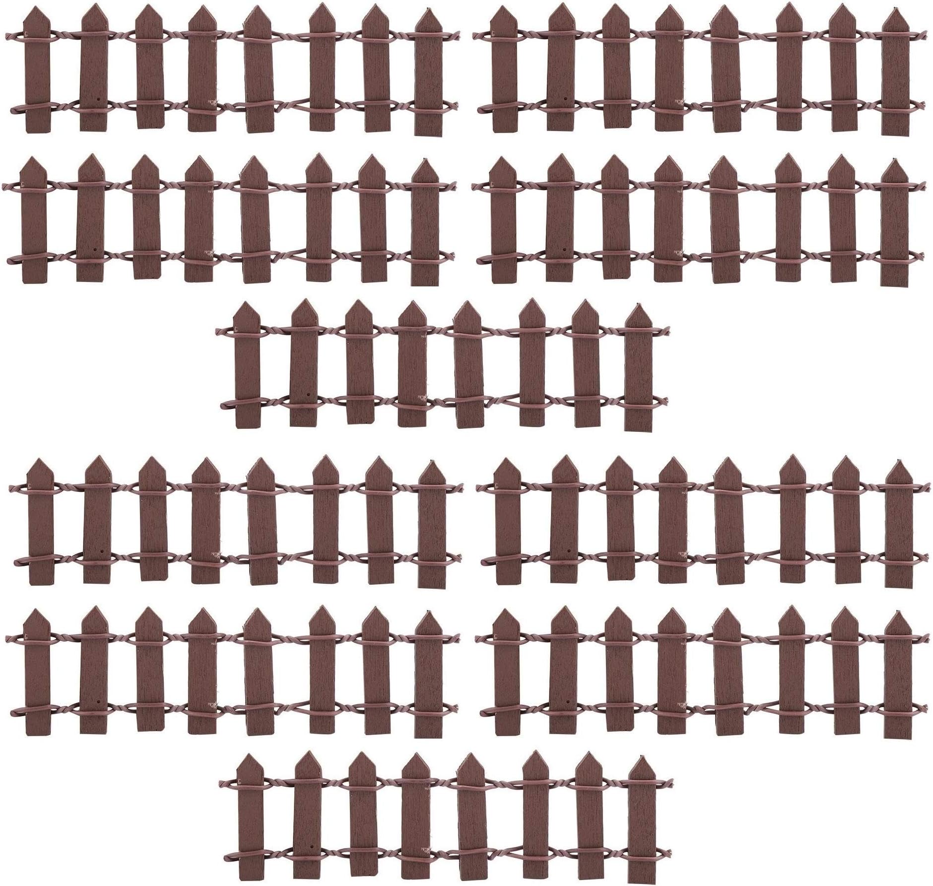 Reonex 2 feet Tall (Height) White Garden Picket Fence - Set of 4 ...