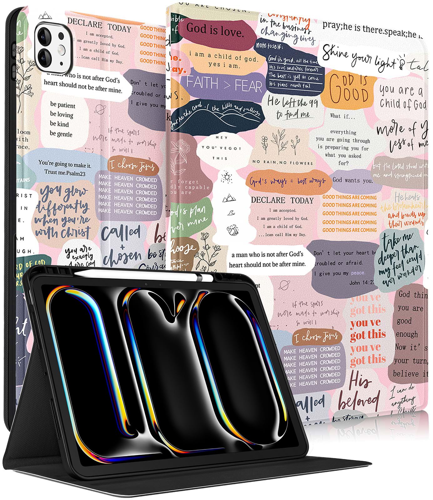 Amazon.com: Uppuppy for iPad Pro 13 Inch Case 2024 - Women Girls Cute ...