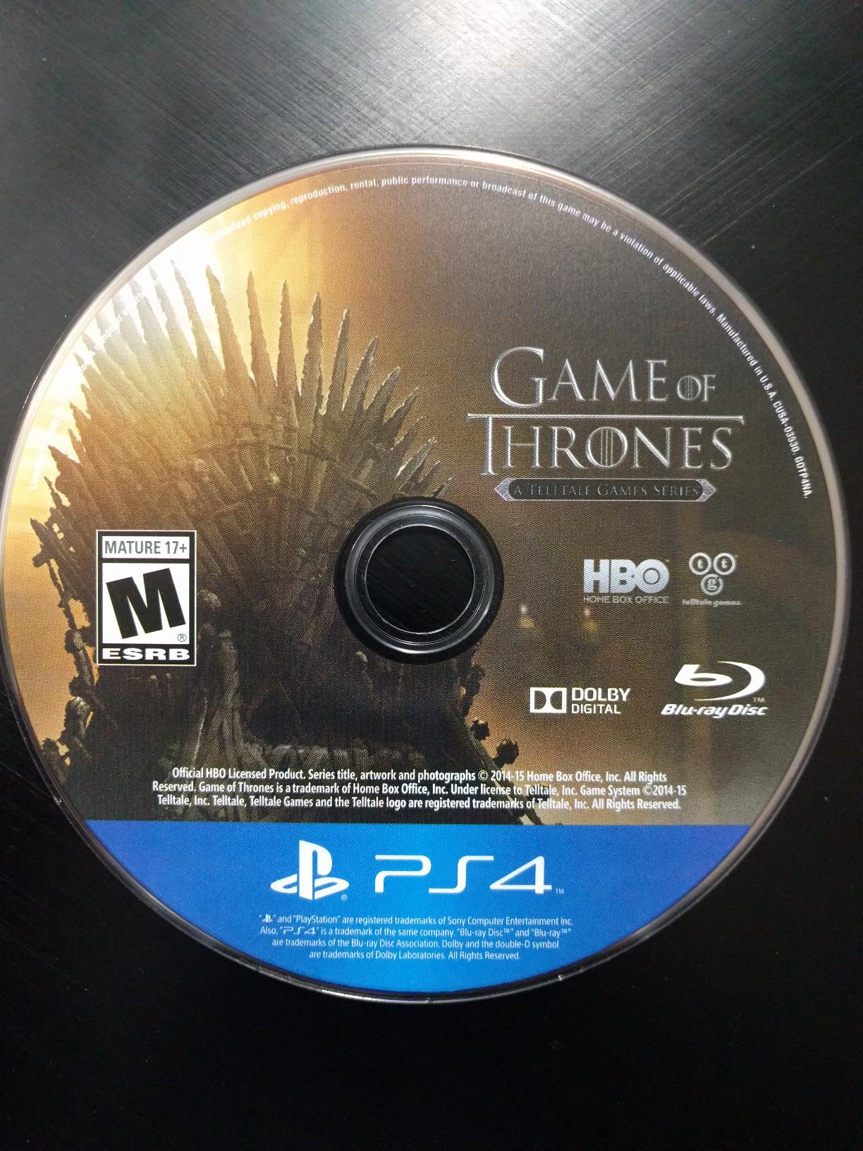 Amazon.com: Game of Thrones - A Telltale Games Series - PlayStation 4 ...
