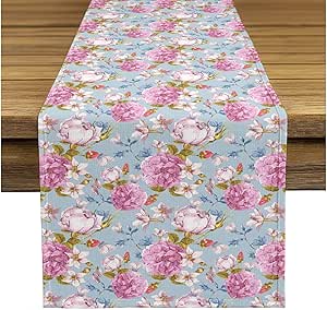 Amazon.com: Spring Table Runners | Made in America Table Linens | Stain ...