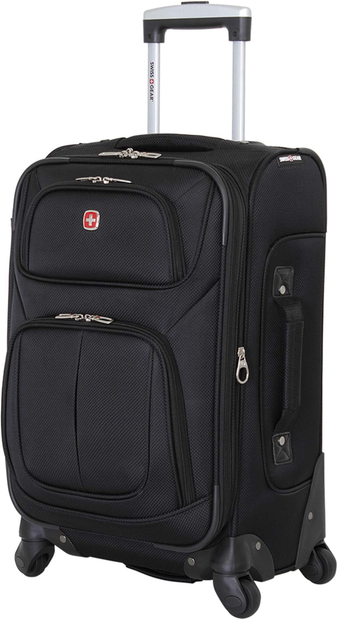 Amazon.com | SwissGear Garment Upright Wheeled Luggage, Black, Carry-On ...