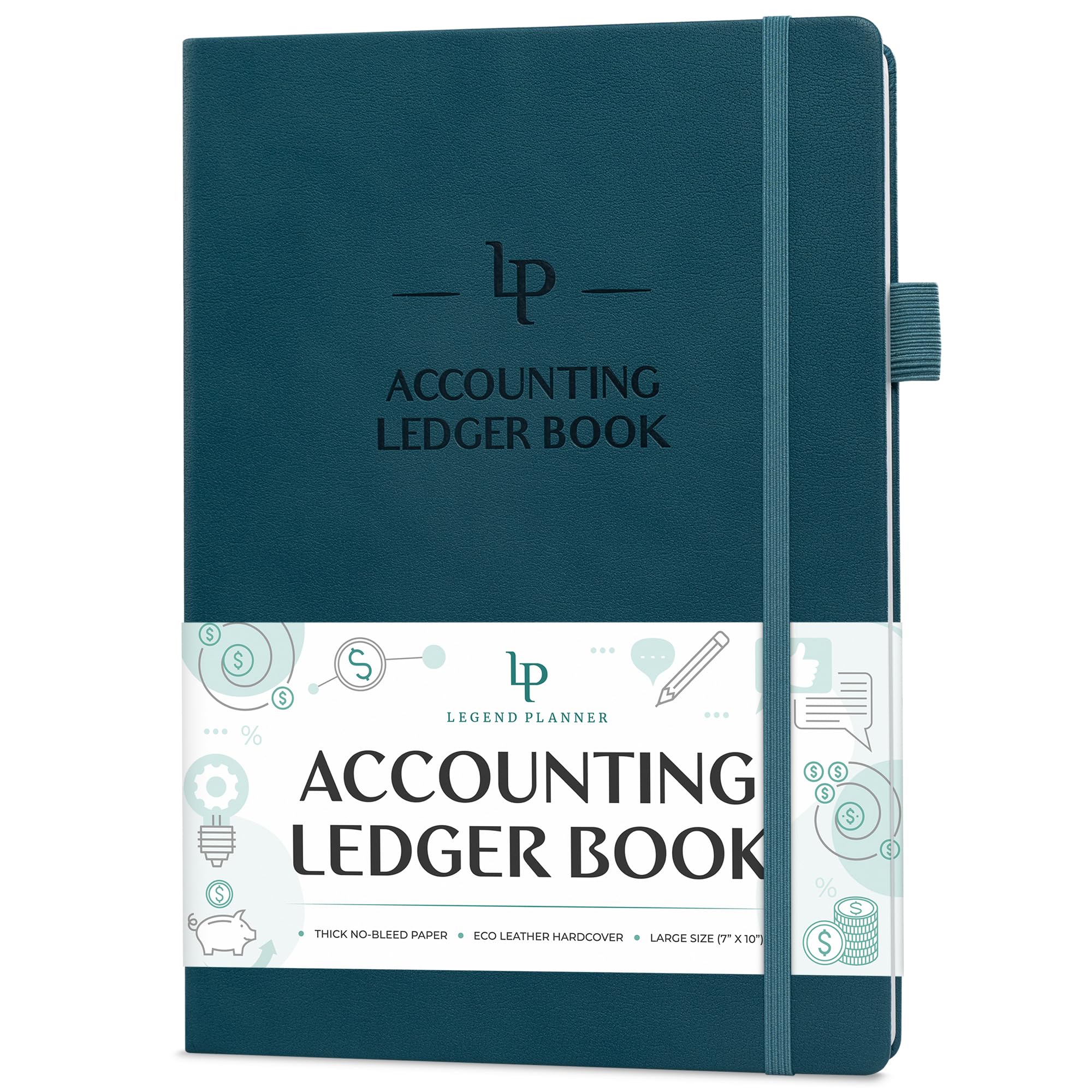 Amazon.com : Legend Accounting Ledger Book – Hardcover Bookkeeping Log ...
