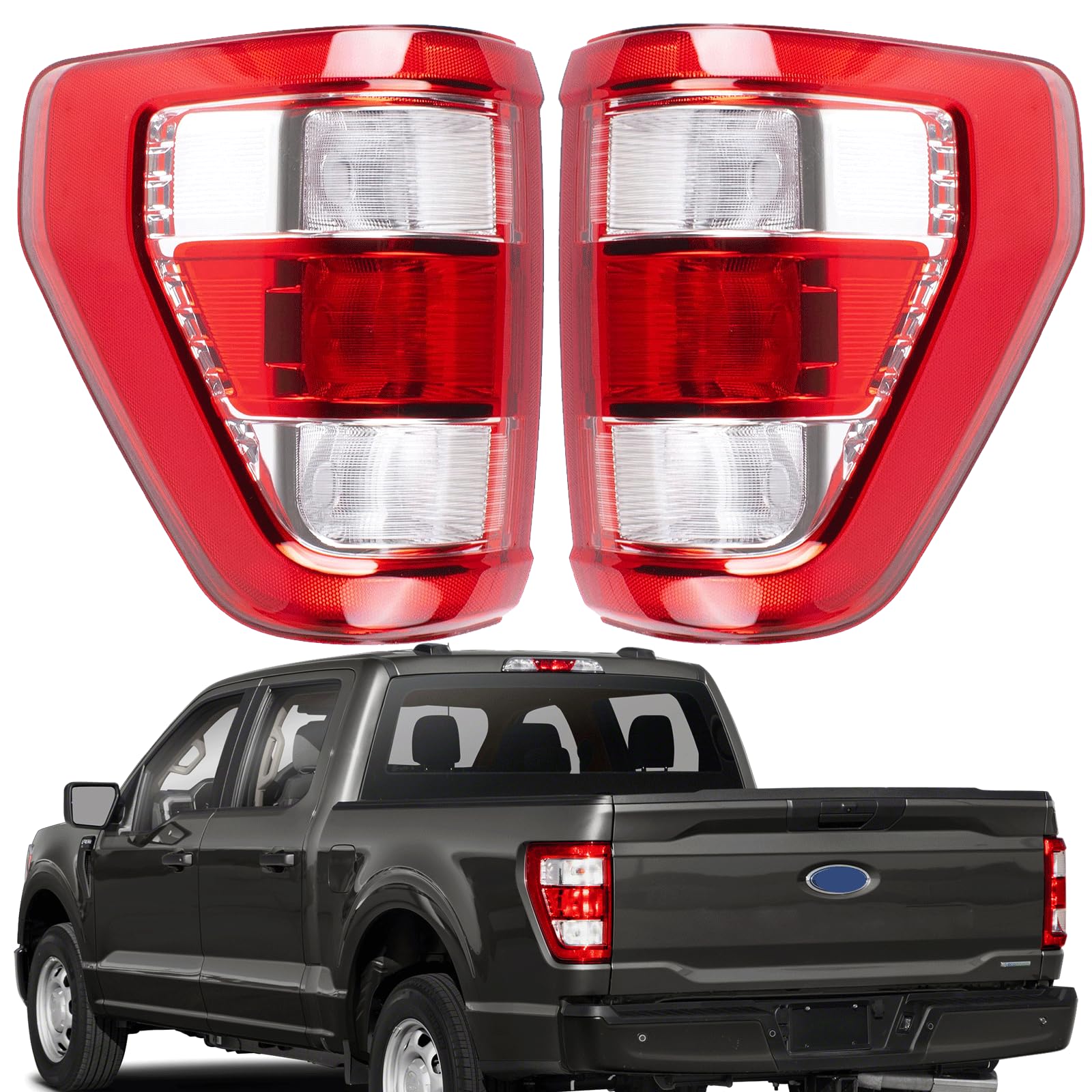 Amazon.com: Tail Light Assembly Compatible With 2021 2022 Ford F150 XL ...