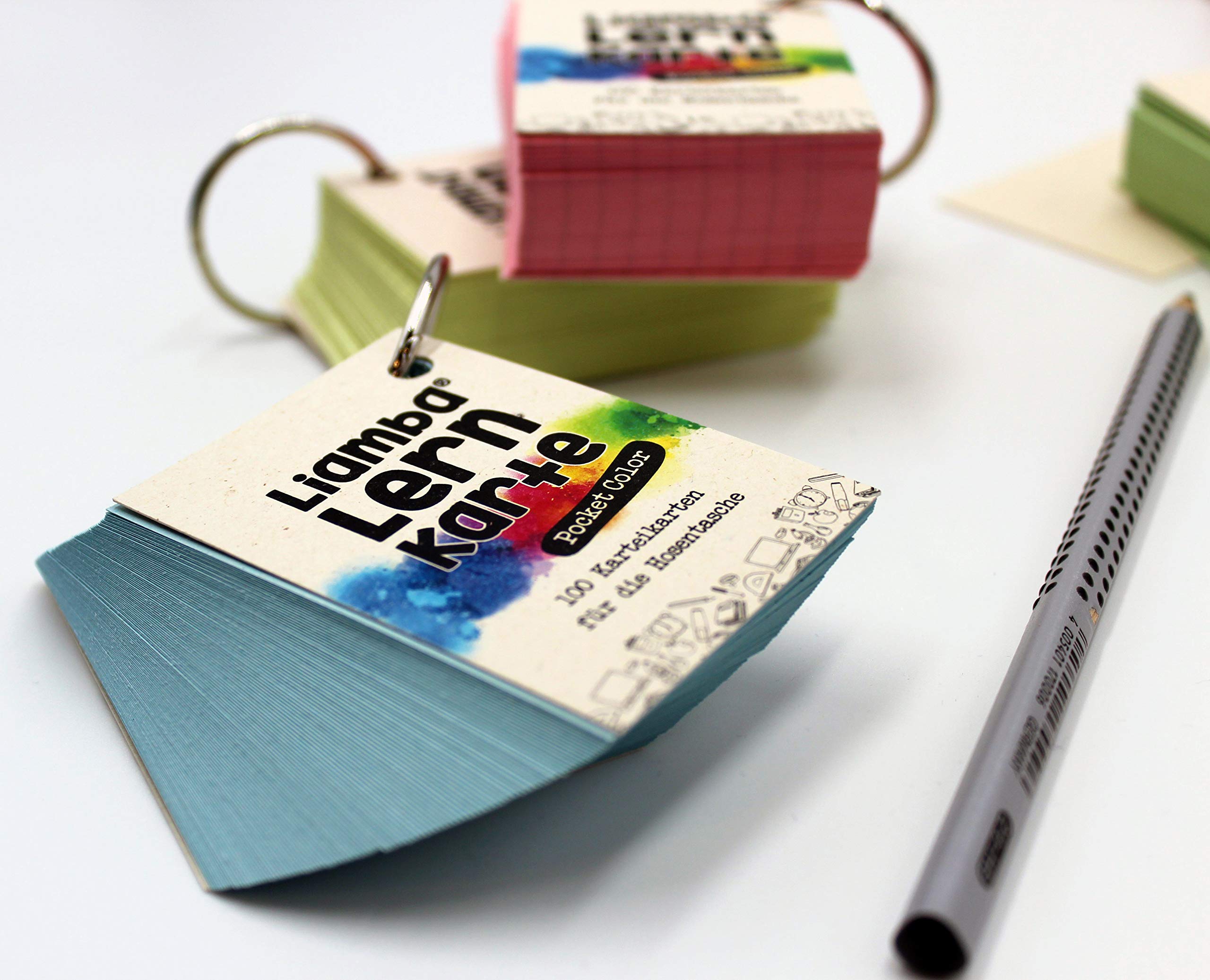 Liamba Tarjeta De Aprendizaje Pocket Color | 5 X 100 Tarjetas Con ...