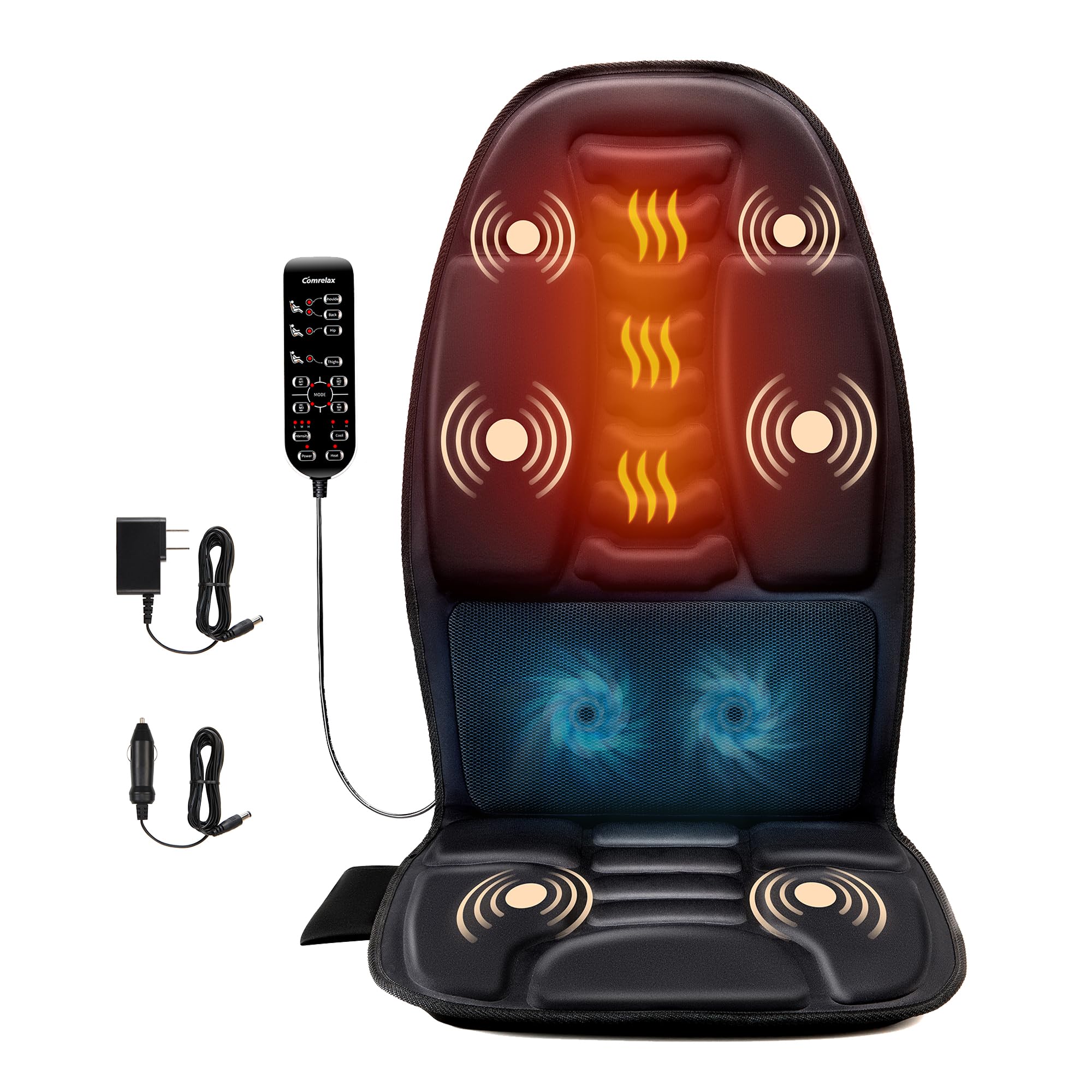 Amazon.com: Back Massage Seat Cushion, Unique Cooling & Heating ...