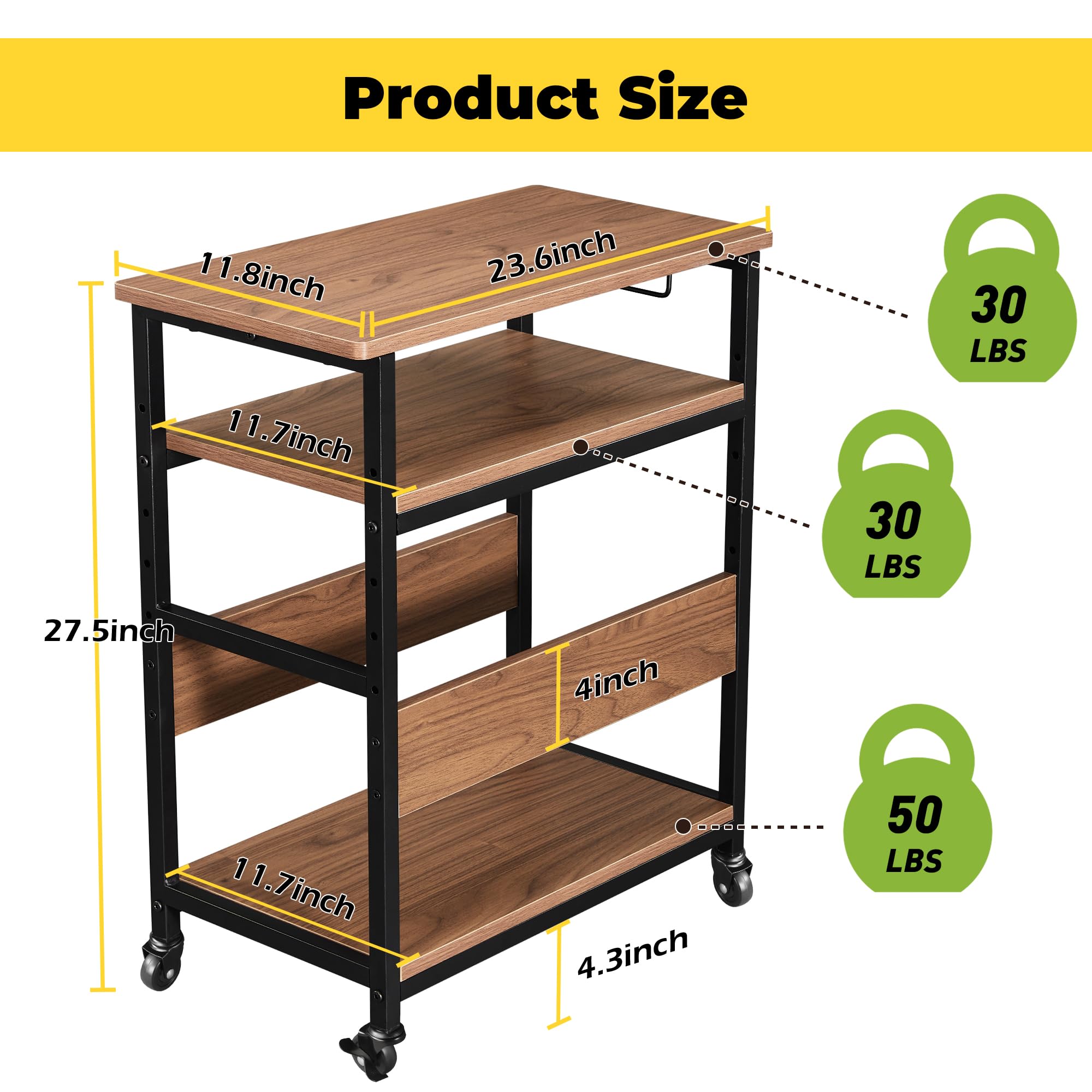 Snapklik.com : Zone 3 Tier Computer Tower Stand - Height Adjustable PC ...