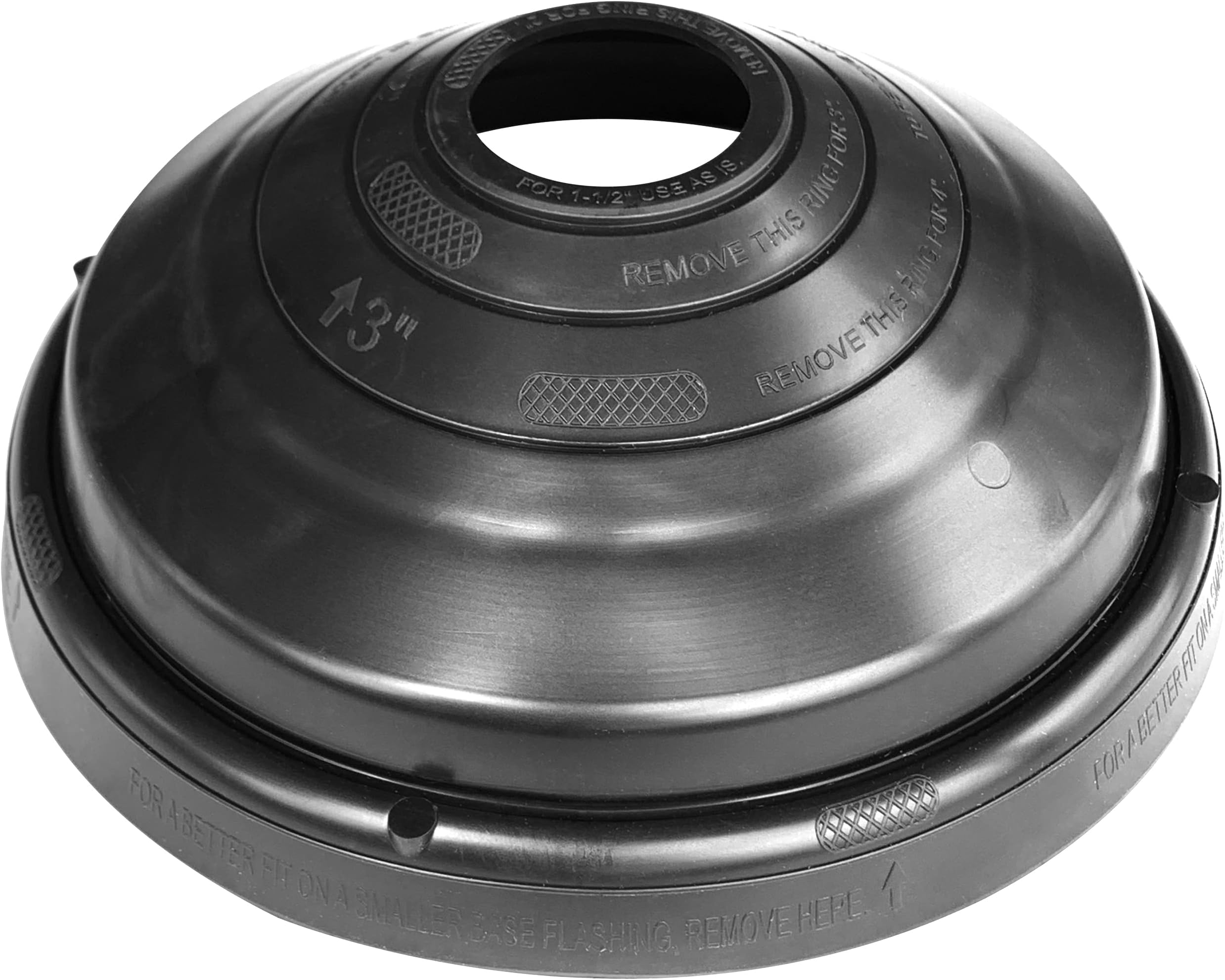 Pack 1 for 1-1/2" to 2" Pipe - MageCollar Adjustable Metal Rain Collar ...