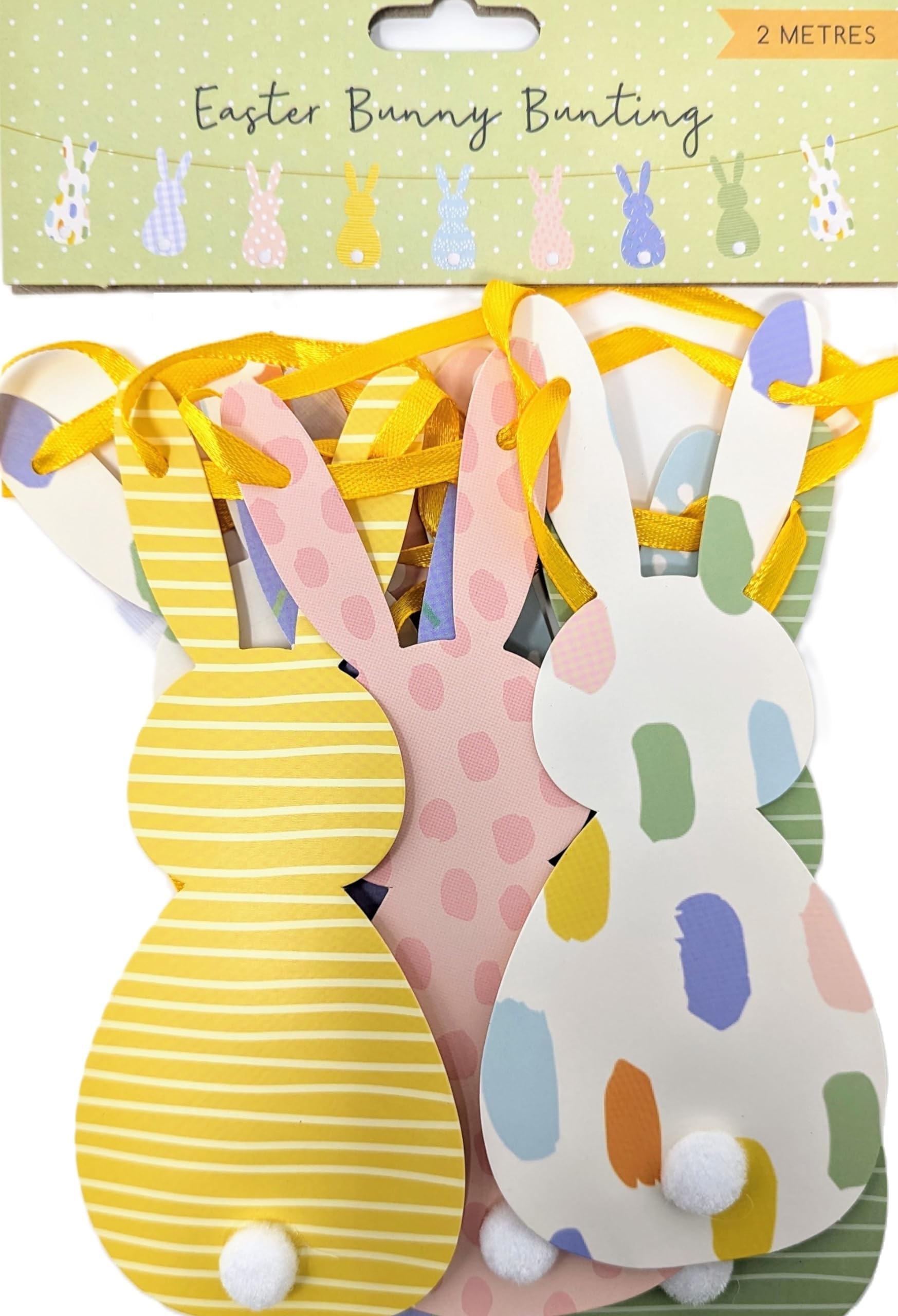 Easter Bunny Bunting, Printed on Card - Double Sided - 2 Meters ...