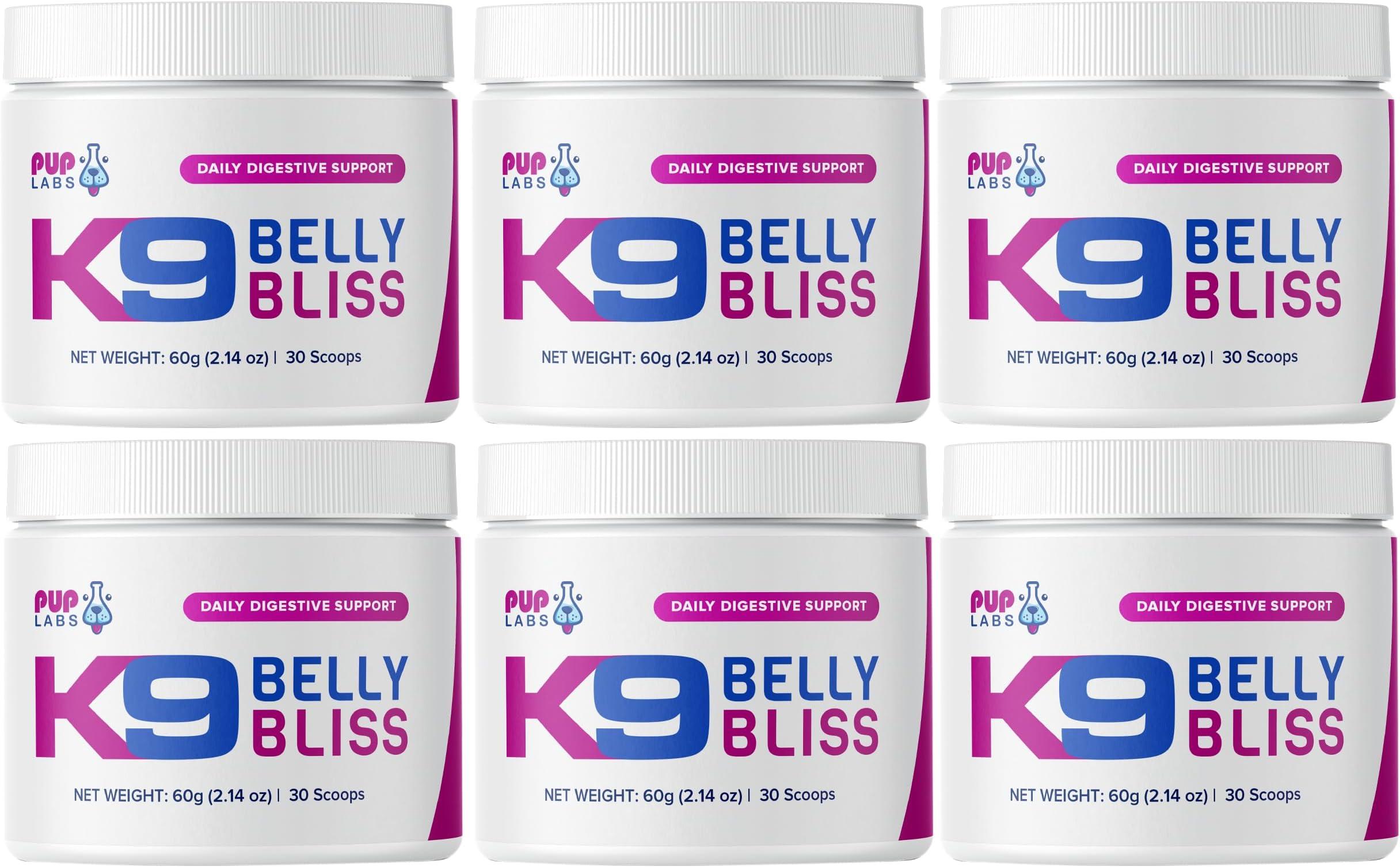 Amazon.com : Pup Labs K9 Belly Bliss - Daily Prebiotic for Dogs - Vet-Approved Digestive Support ...