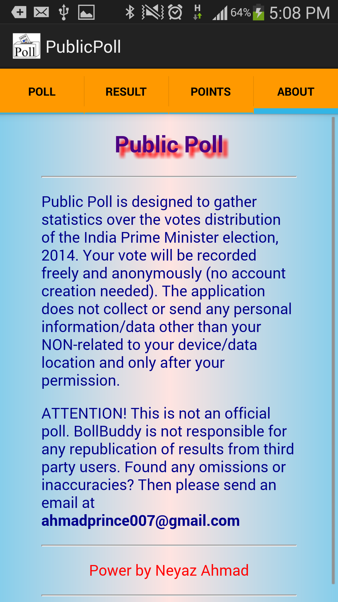 PublicPoll (Exit Poll, Public Poll, Openion Poll) - App on Amazon Appstore