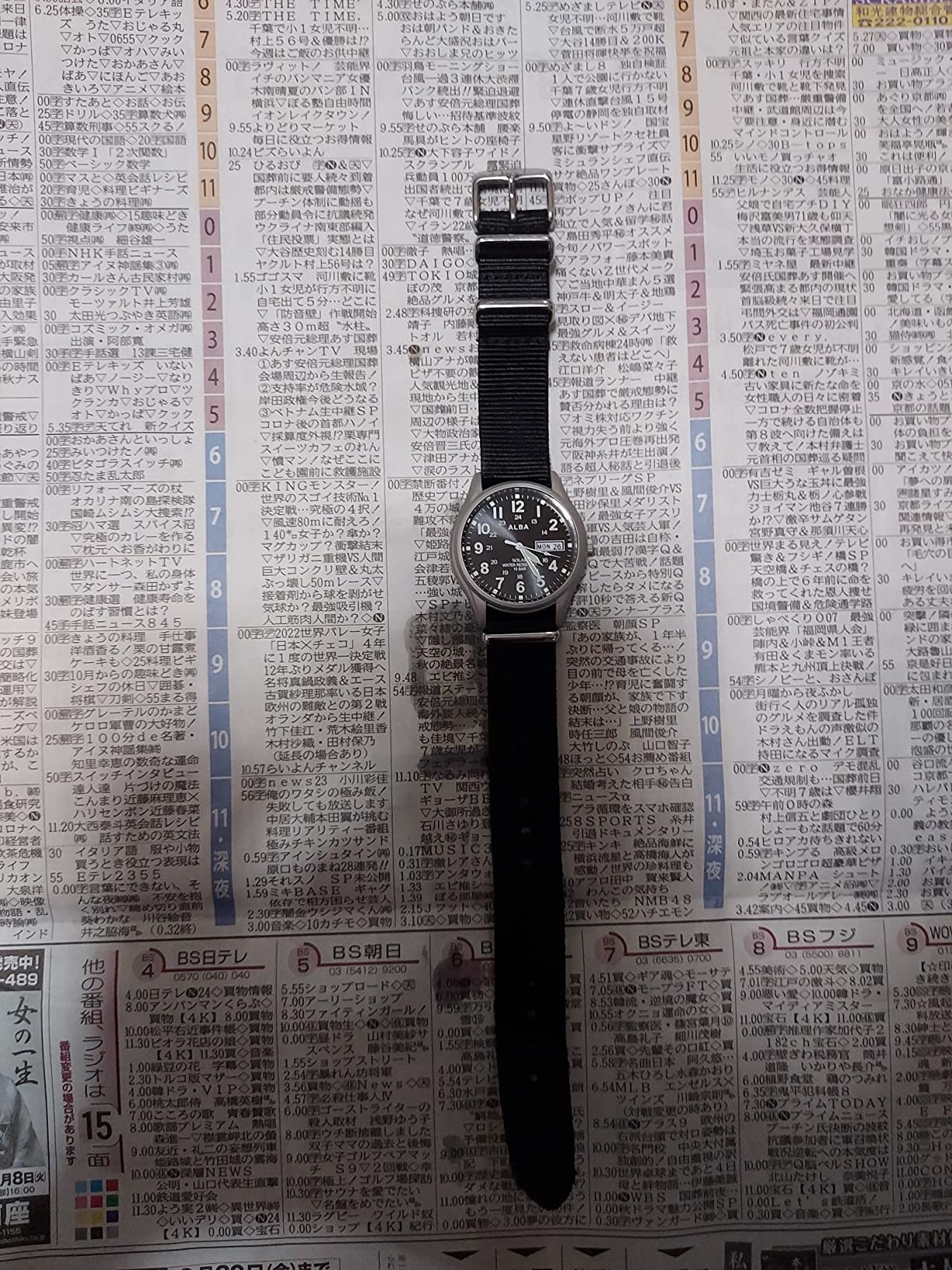 Amazon.co.jp: [セイコーウォッチ] 腕時計 アルバ ソーラー 日付・曜日表示付き ハードレックス ナイロンバンド AEFD557 ...