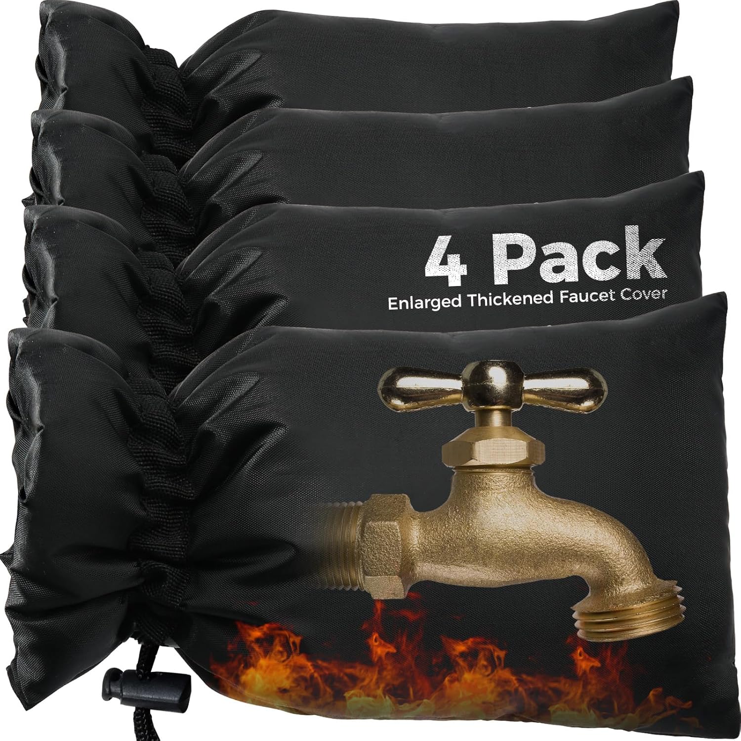 Amazon.com : Outdoor Faucet Covers for Winter Freeze Protection, Hose ...
