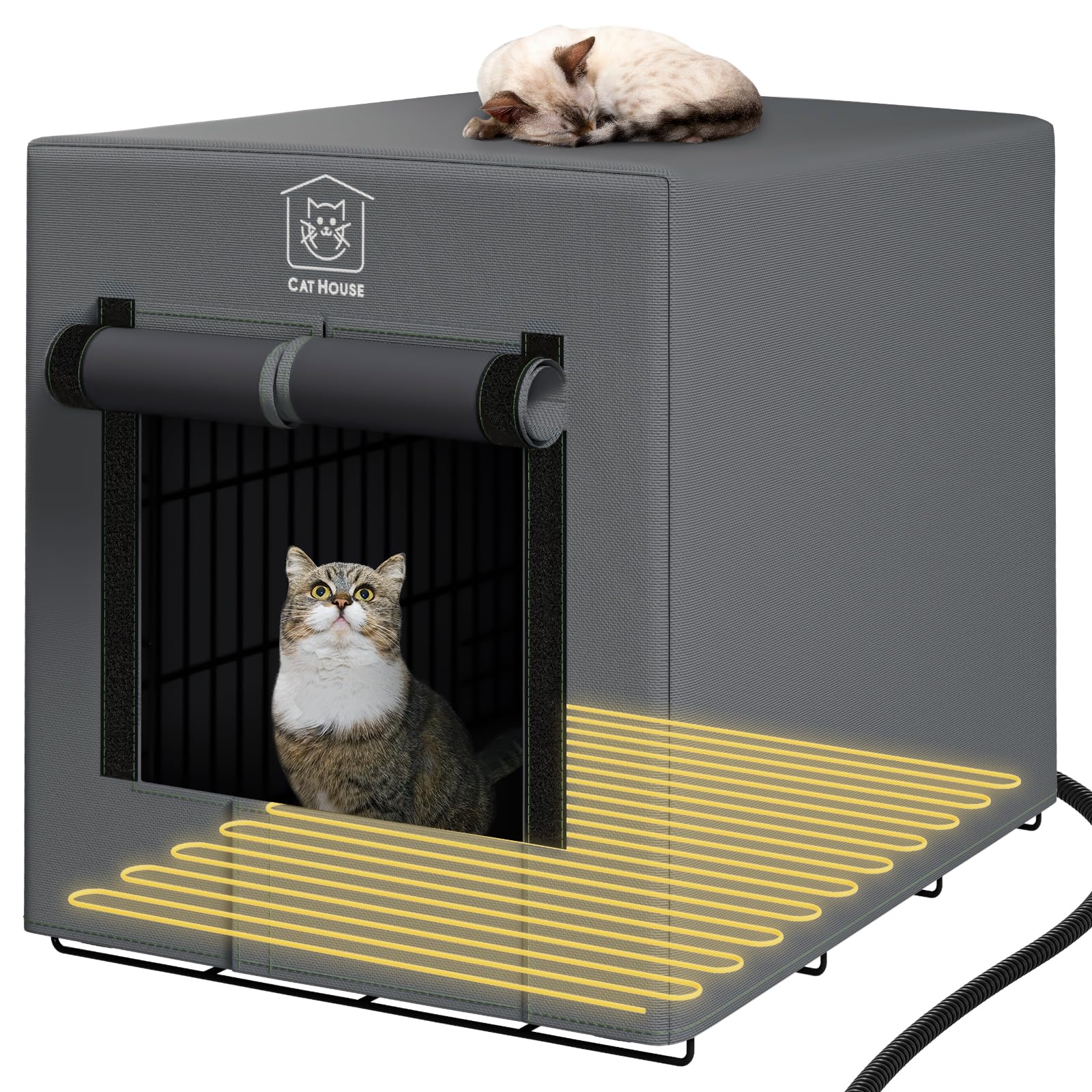 Snapklik.com : Large Heated Cat House For Outdoor Cats In Winter ...