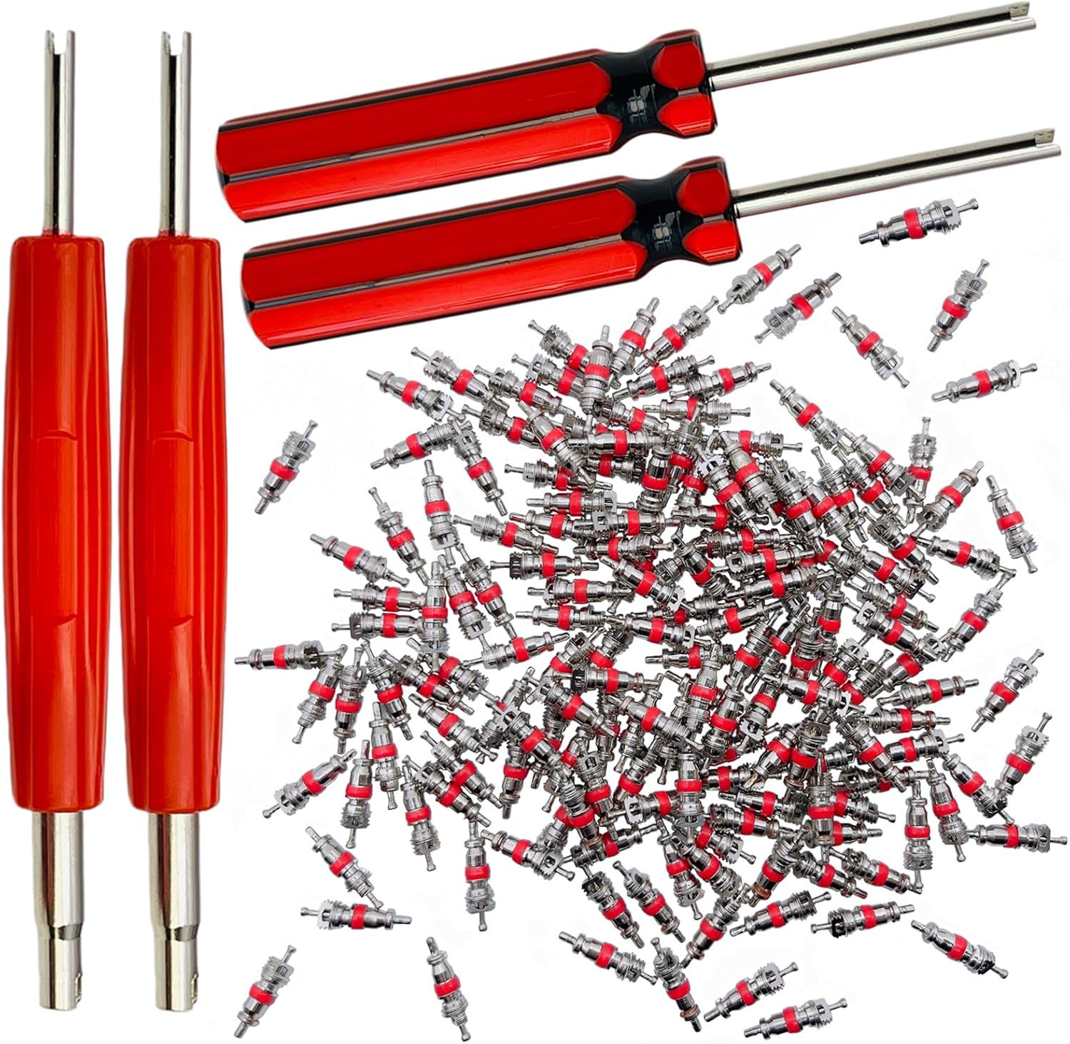 Amazon.com: 104Pcs Valve Stem Core Remover Tool Set,Tire Valve Cores ...