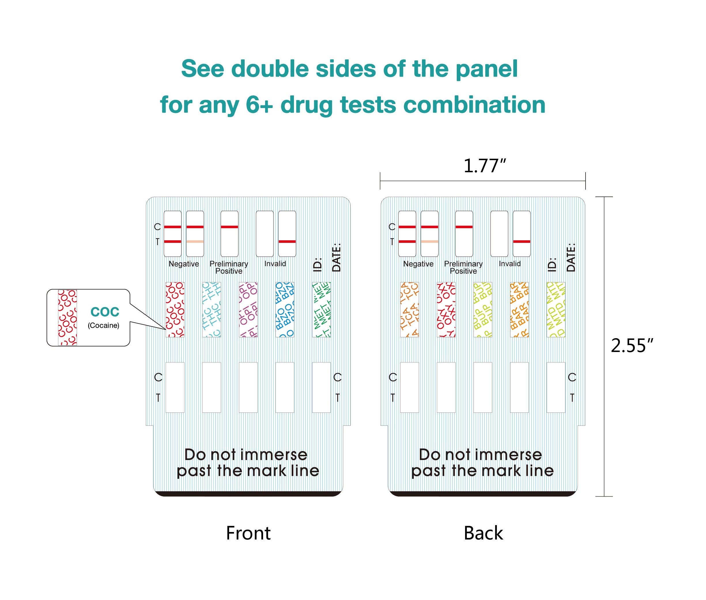 10 Pack Easy@Home 10 Panel Instant Drug Test Kits Including BUP ...
